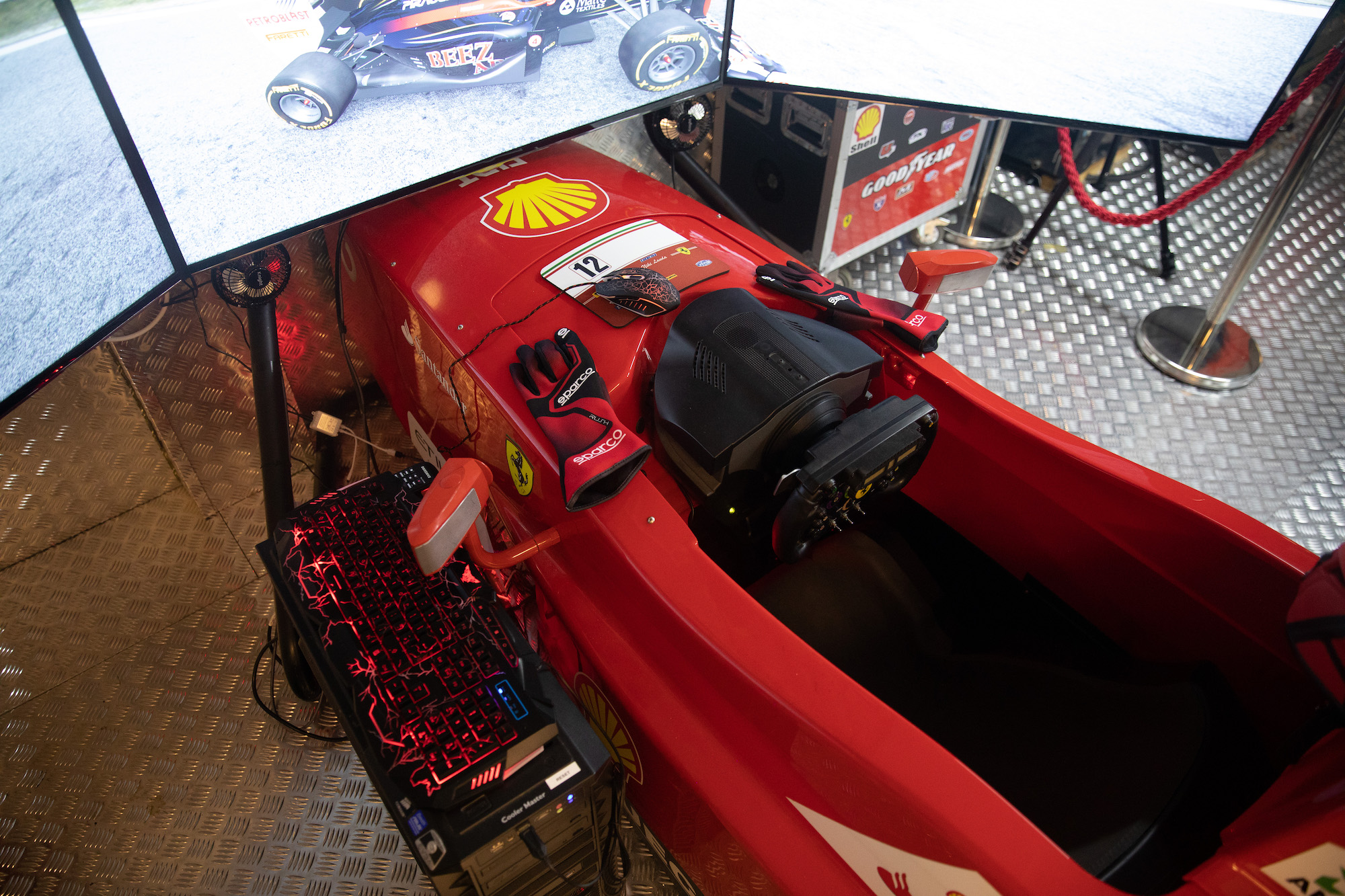 F1 STATIC RACING SIMULATOR - FERRARI LIVERY