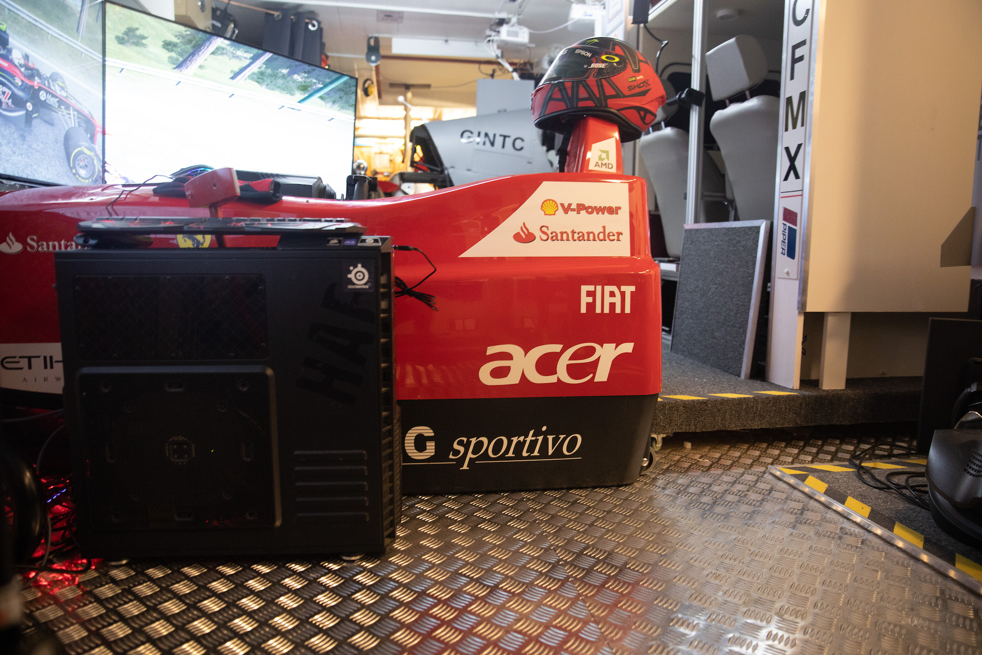 F1 STATIC RACING SIMULATOR - FERRARI LIVERY