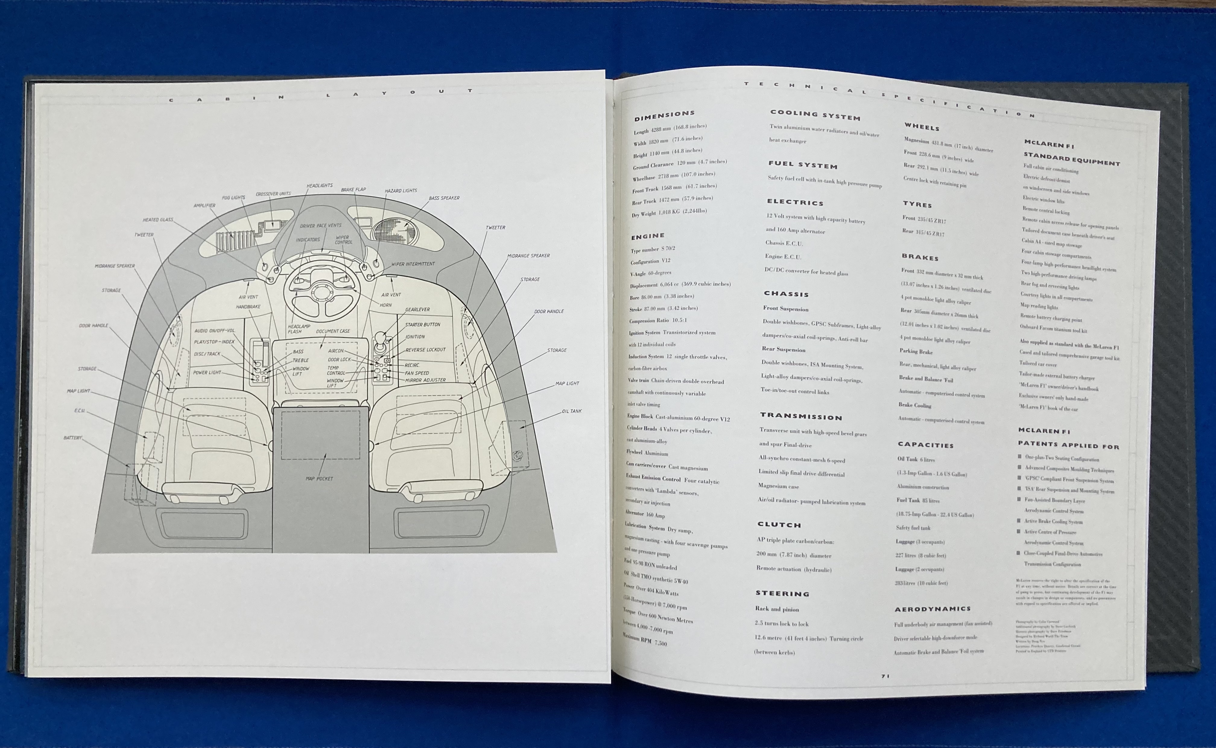 MCLAREN F1 HARDBACK BROCHURE for sale by auction in Staffordshire ...