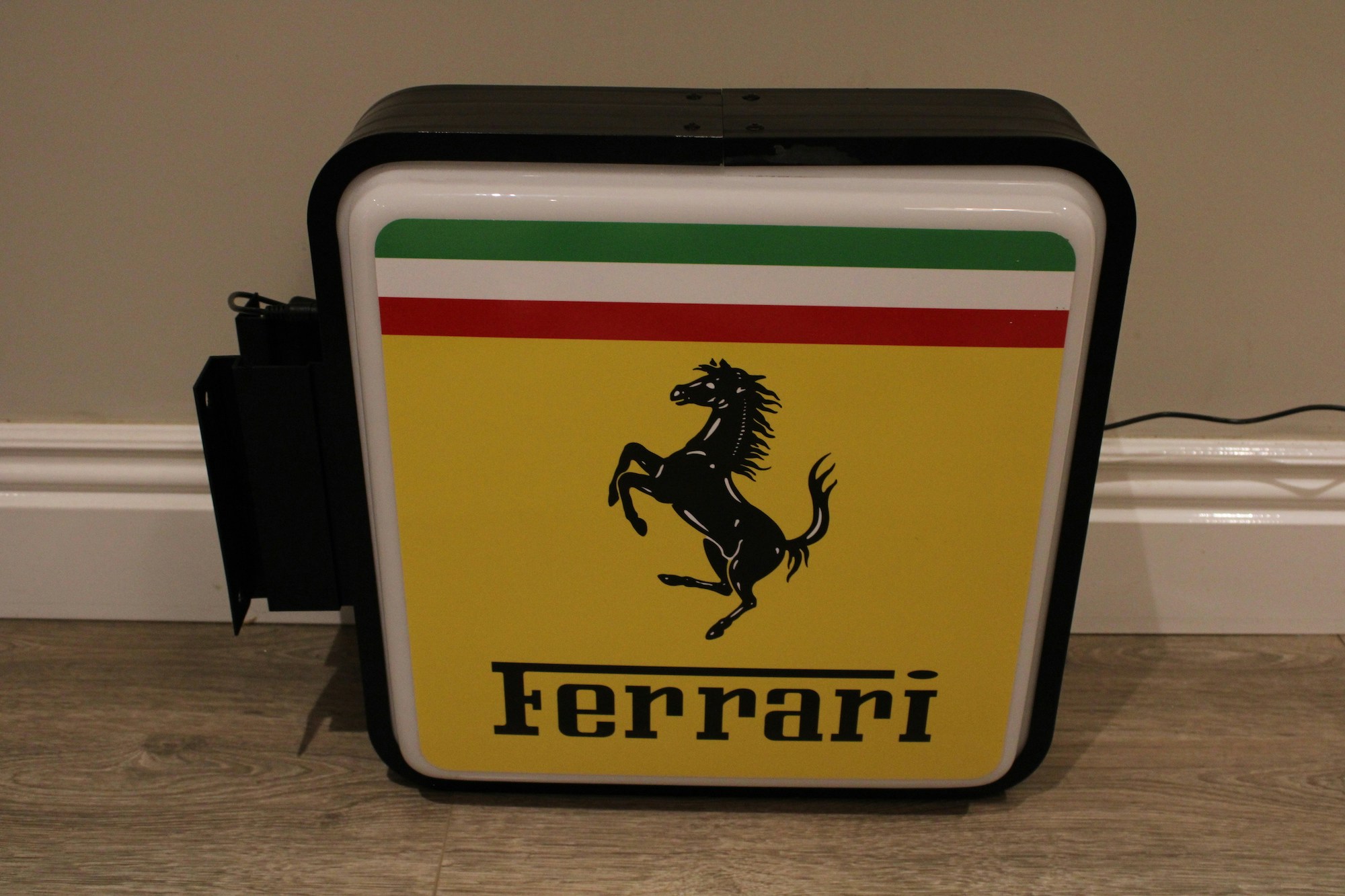 FERRARI DOUBLE SIDED ILLUMINATED SIGN