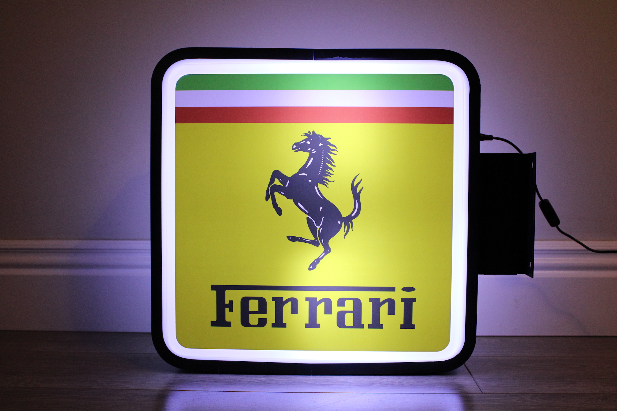 FERRARI DOUBLE SIDED ILLUMINATED SIGN