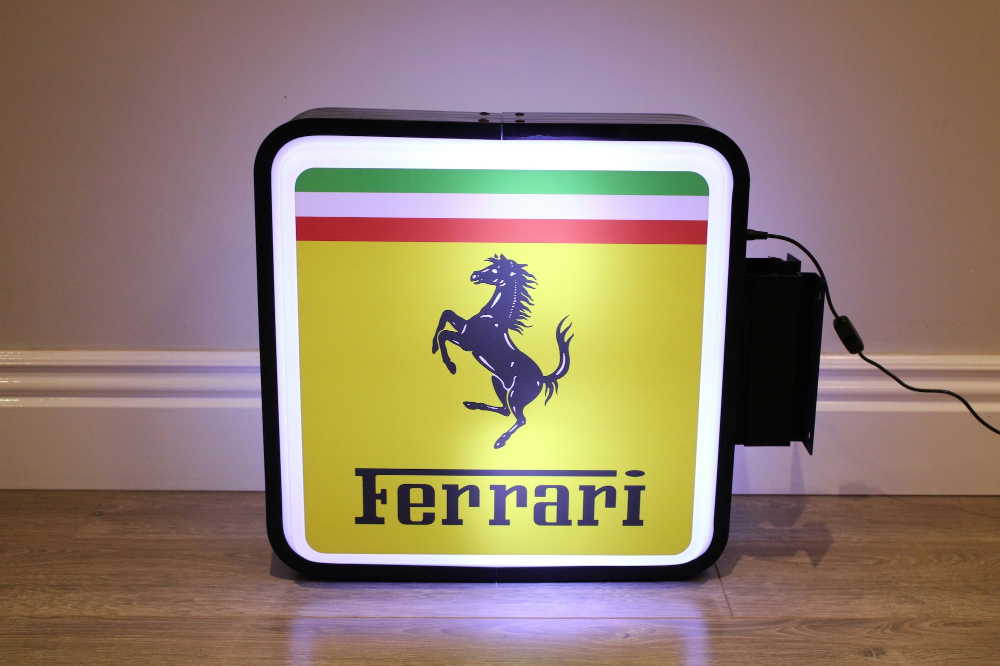 FERRARI DOUBLE SIDED ILLUMINATED SIGN