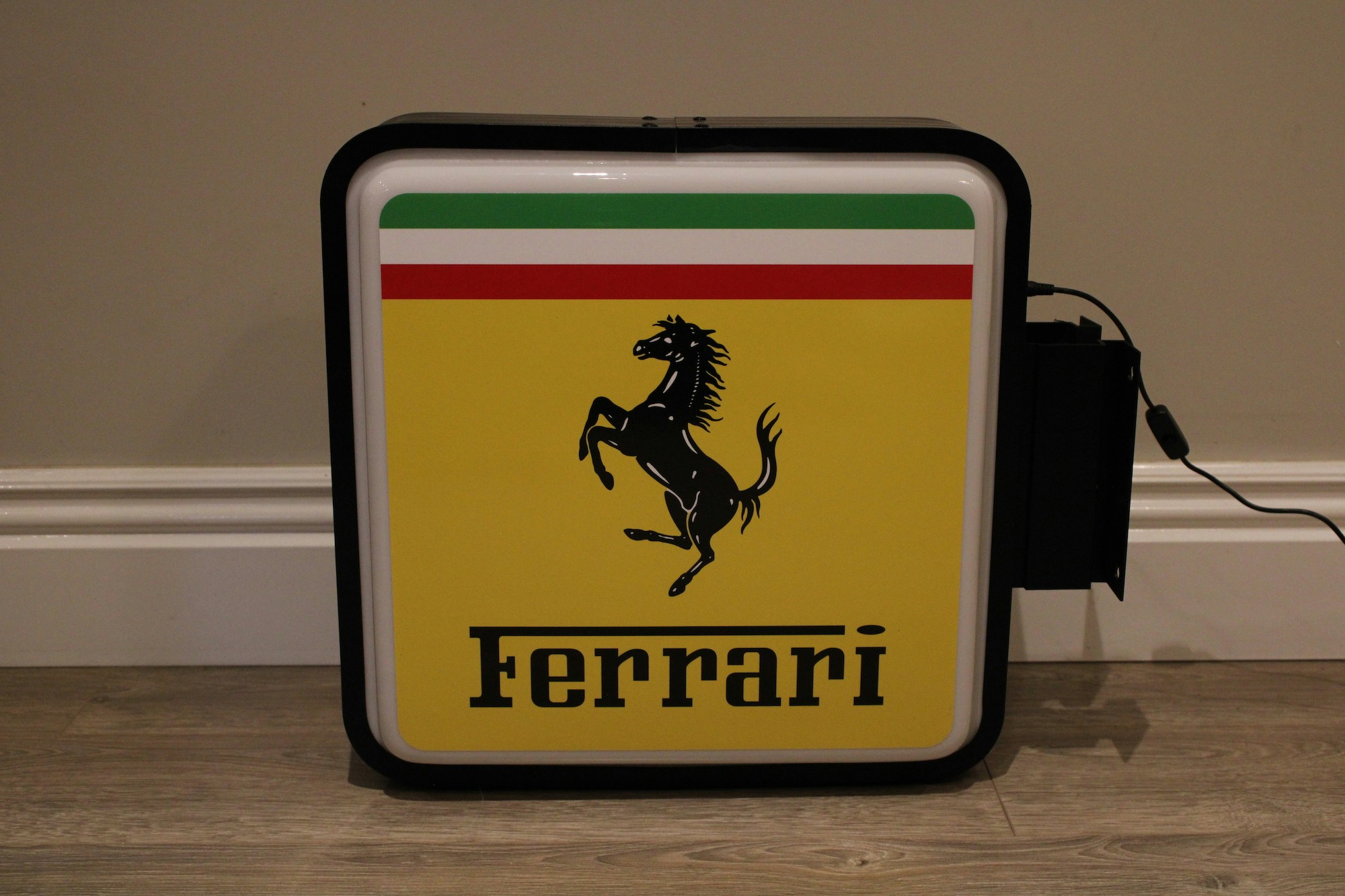 FERRARI DOUBLE SIDED ILLUMINATED SIGN