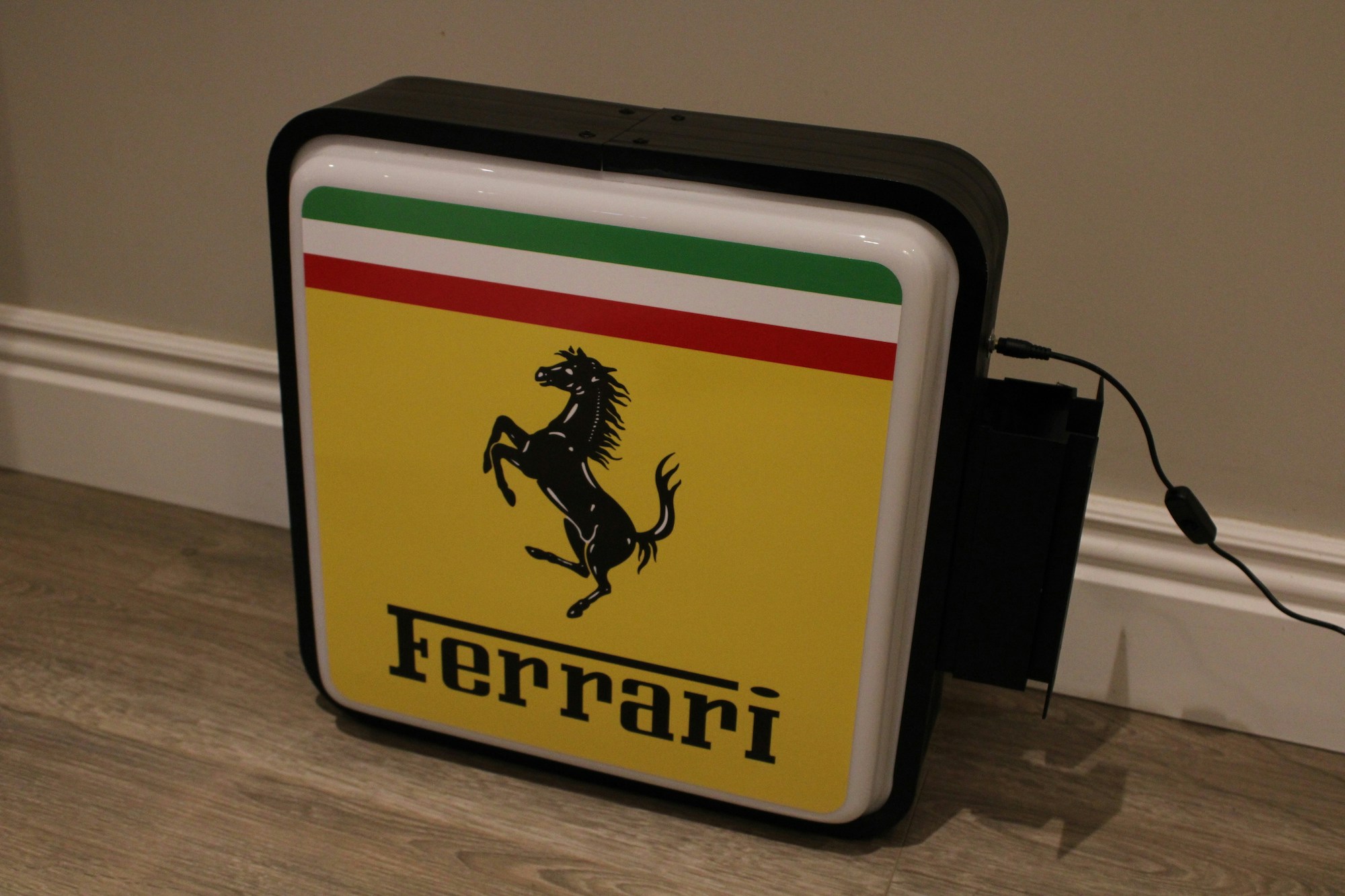 FERRARI DOUBLE SIDED ILLUMINATED SIGN