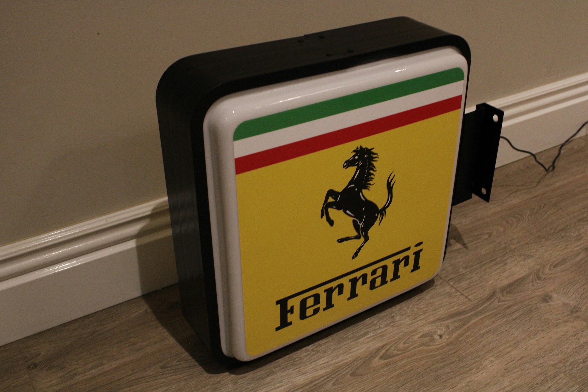 FERRARI DOUBLE SIDED ILLUMINATED SIGN