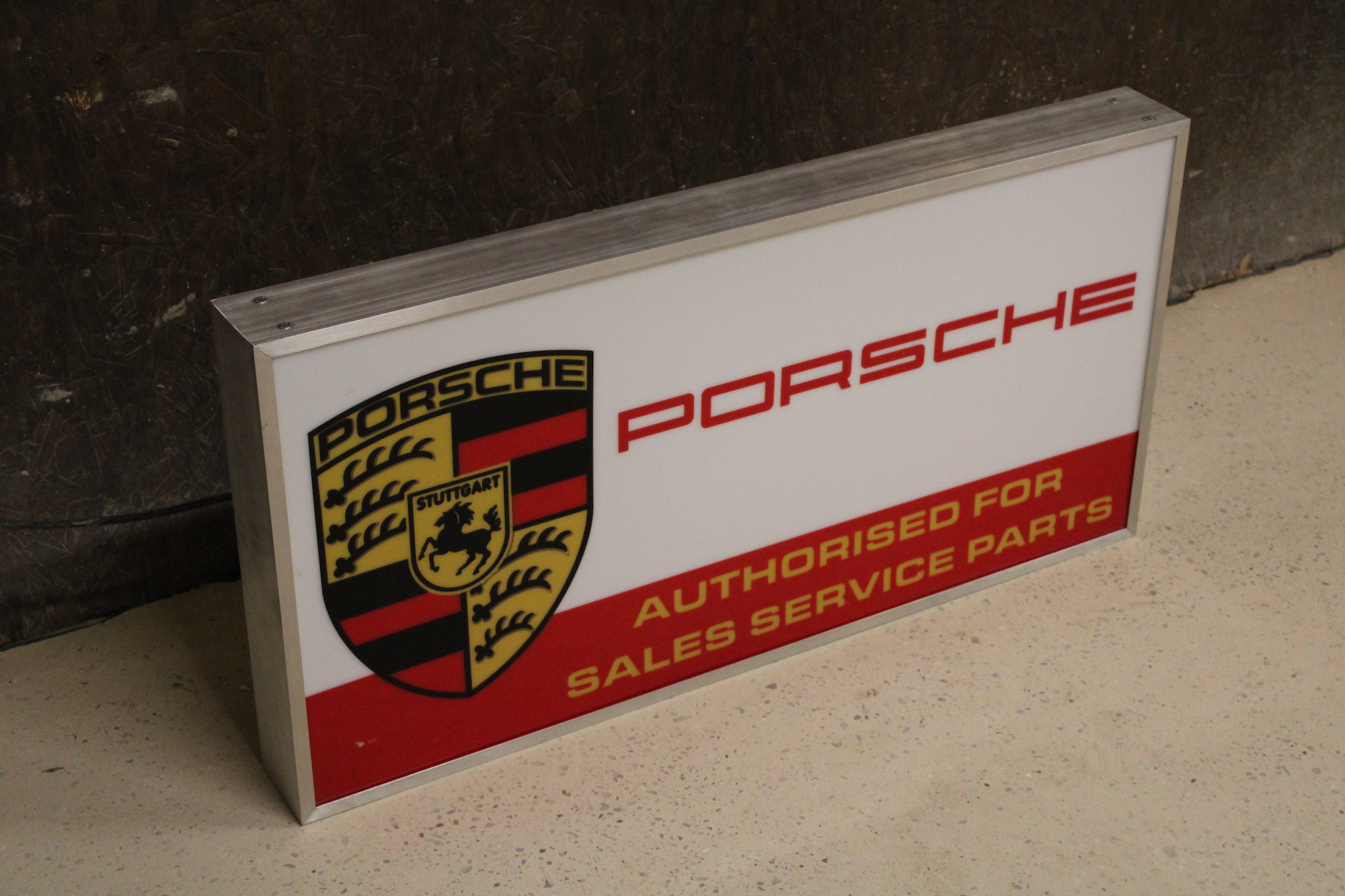 PORSCHE 'SALES SERVICE PARTS' ILLUMINATED SIGN for sale by auction in ...
