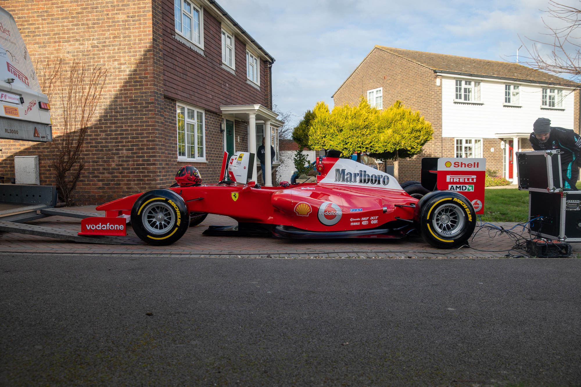 FERRARI F1 REPLICA RACING SIMULATOR AND TRAILER