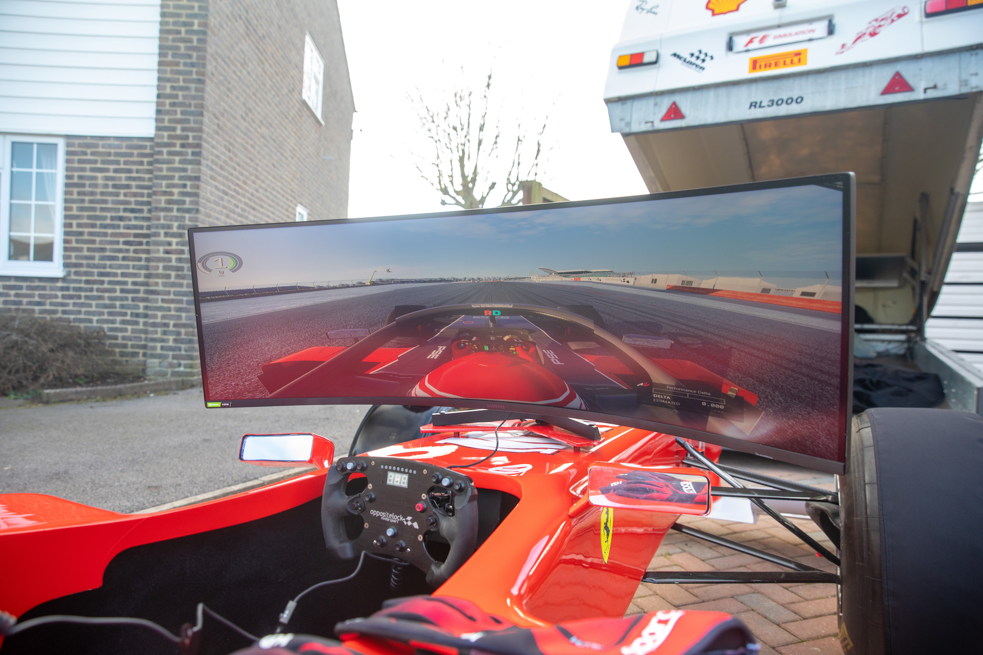 FERRARI F1 REPLICA RACING SIMULATOR AND TRAILER