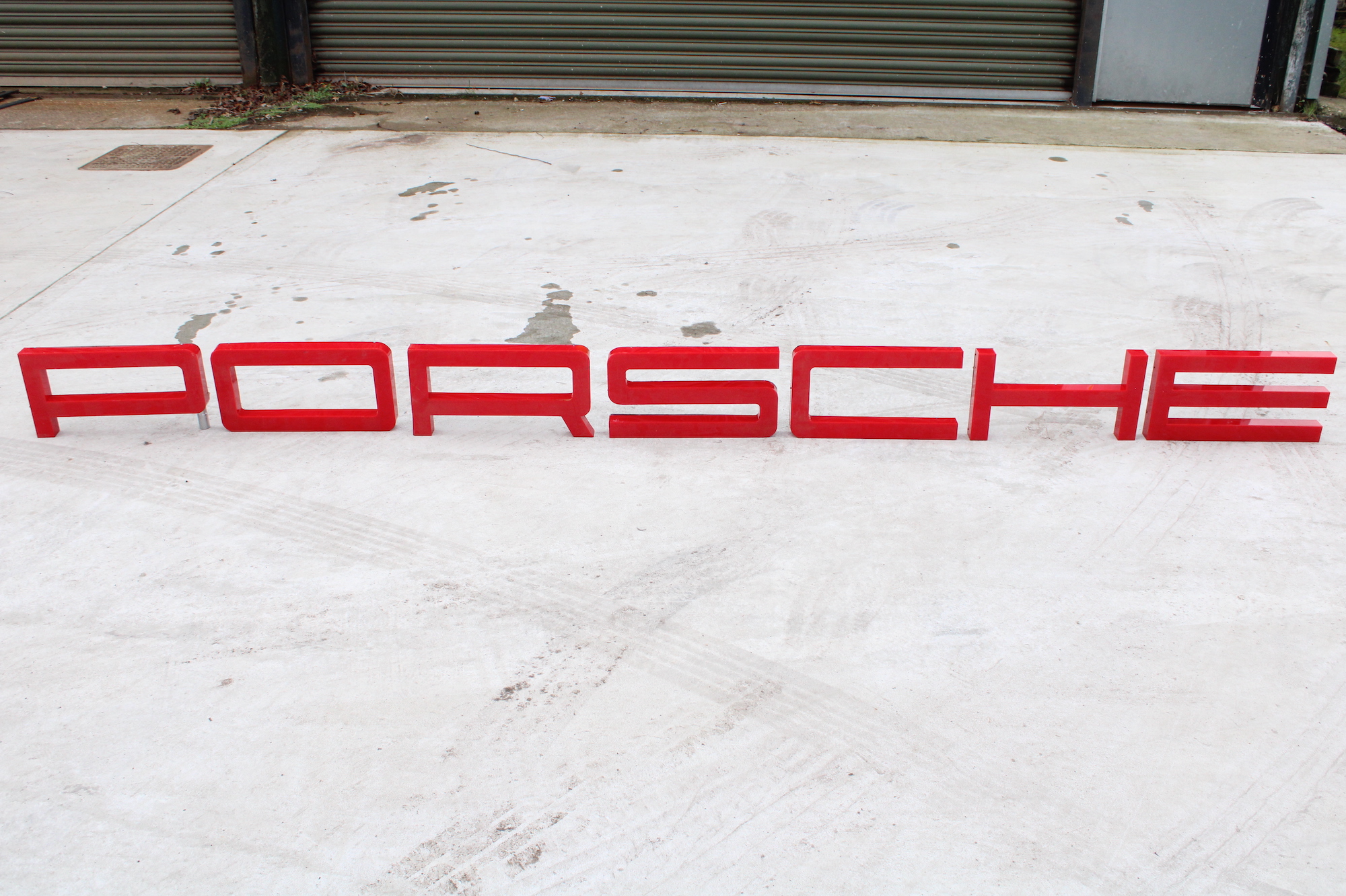 LARGE PORSCHE DEALERSHIP SIGN
