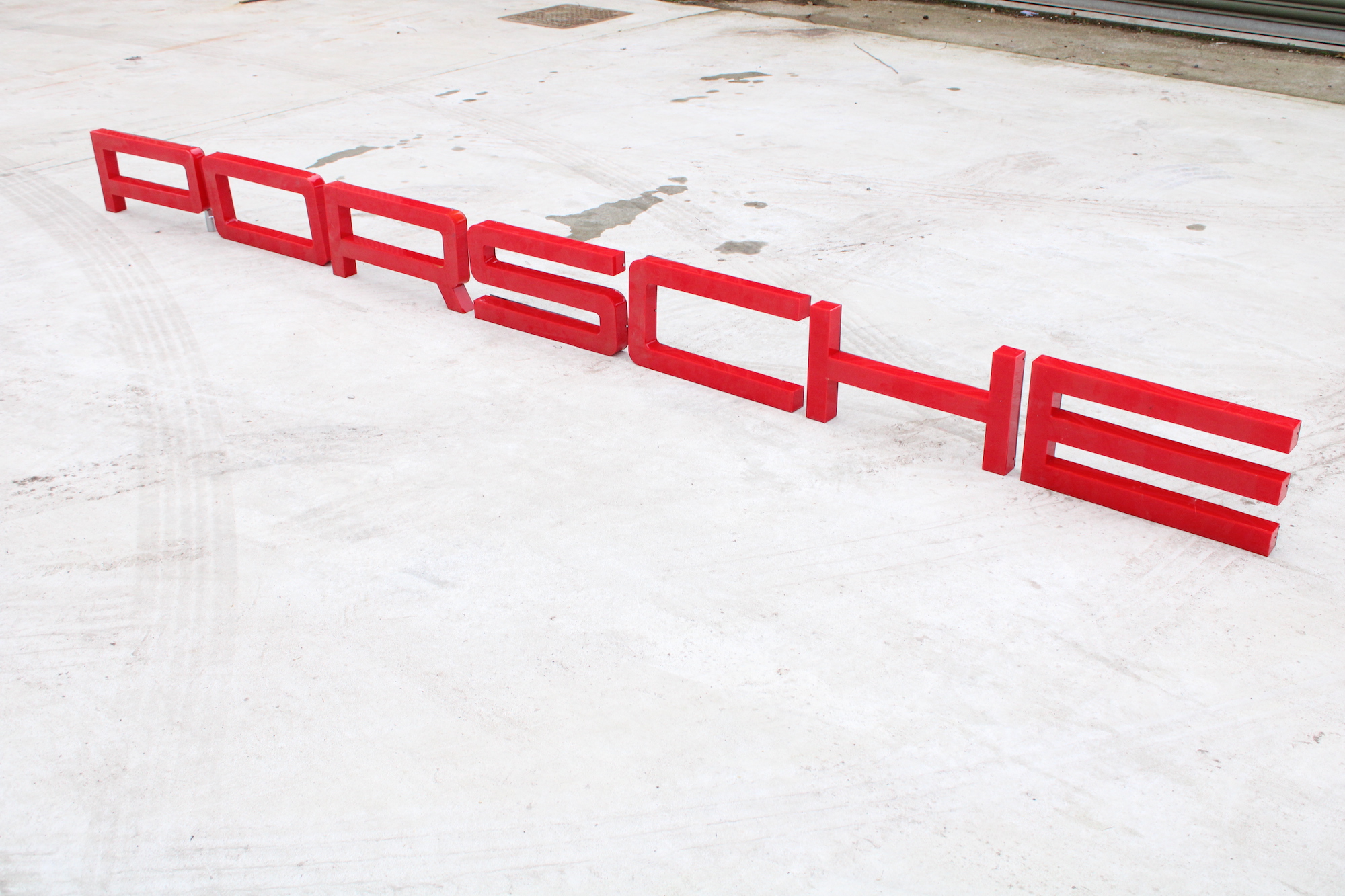 LARGE PORSCHE DEALERSHIP SIGN