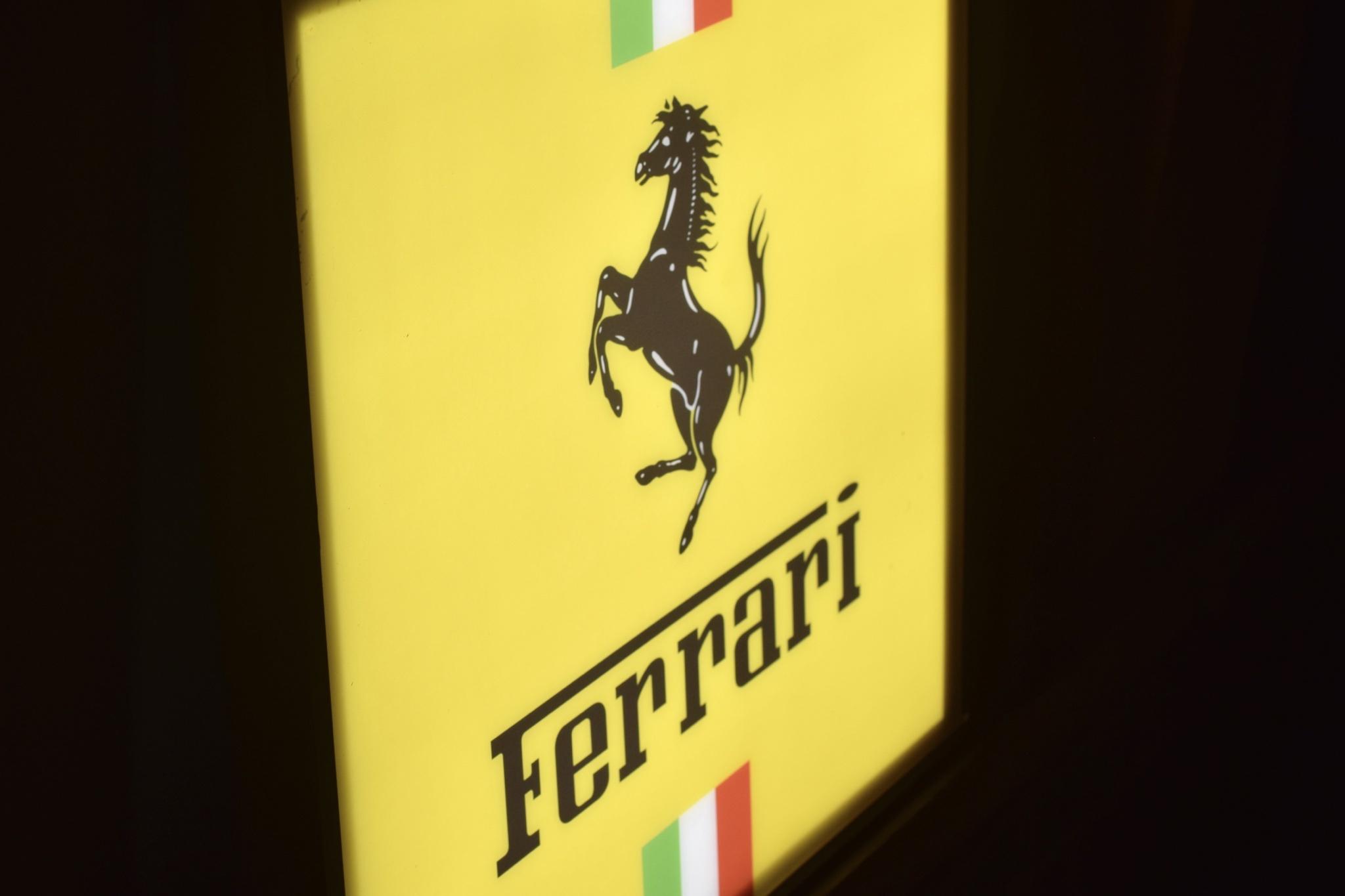FERRARI ILLUMINATED SIGN