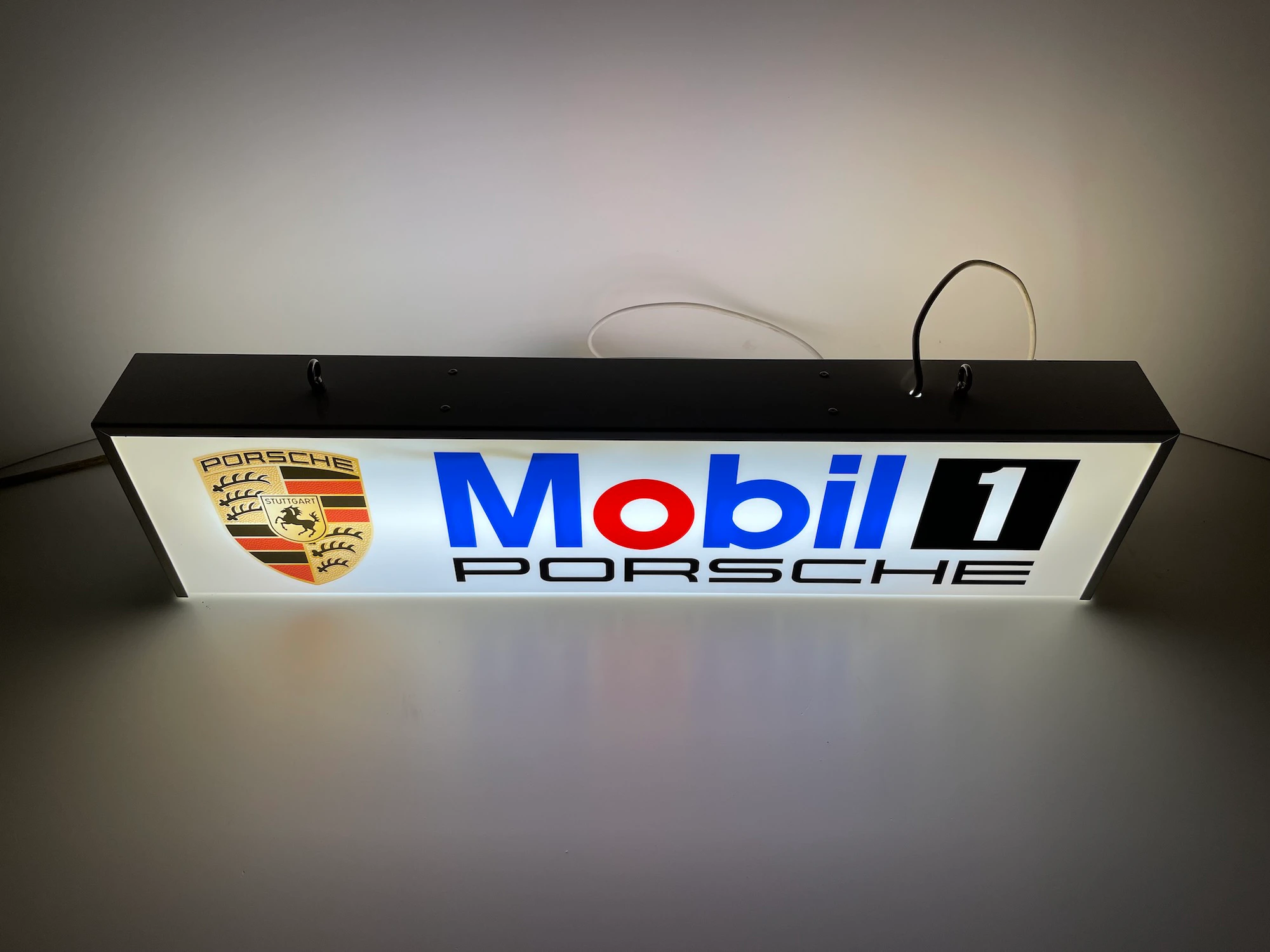 PORSCHE MOBIL 1 DOUBLE SIDED ILLUMINATED SIGN for sale by auction in ...