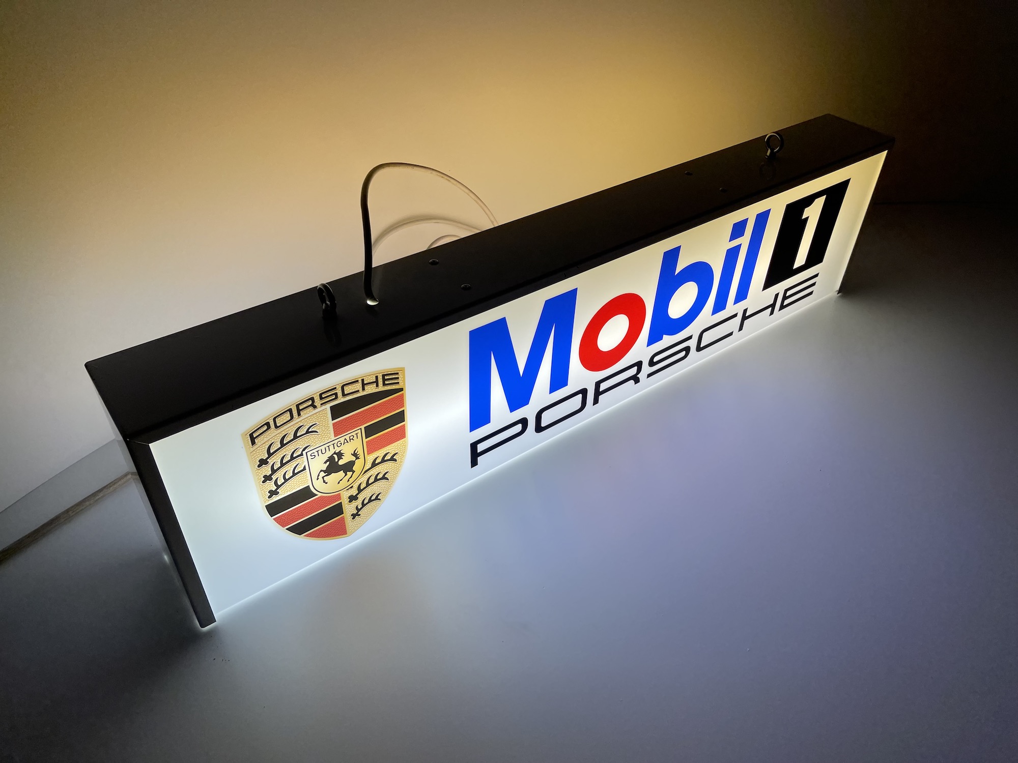 PORSCHE MOBIL 1 DOUBLE SIDED ILLUMINATED SIGN for sale by auction in ...