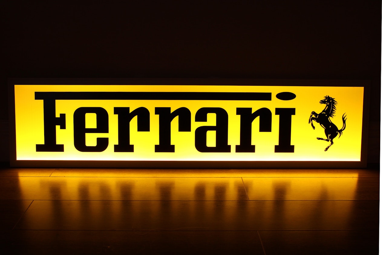 FERRARI ILLUMINATED SIGN