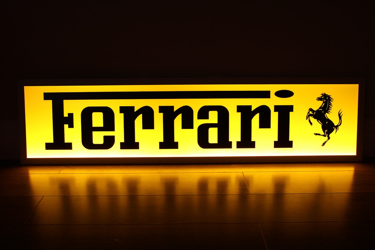 FERRARI ILLUMINATED SIGN