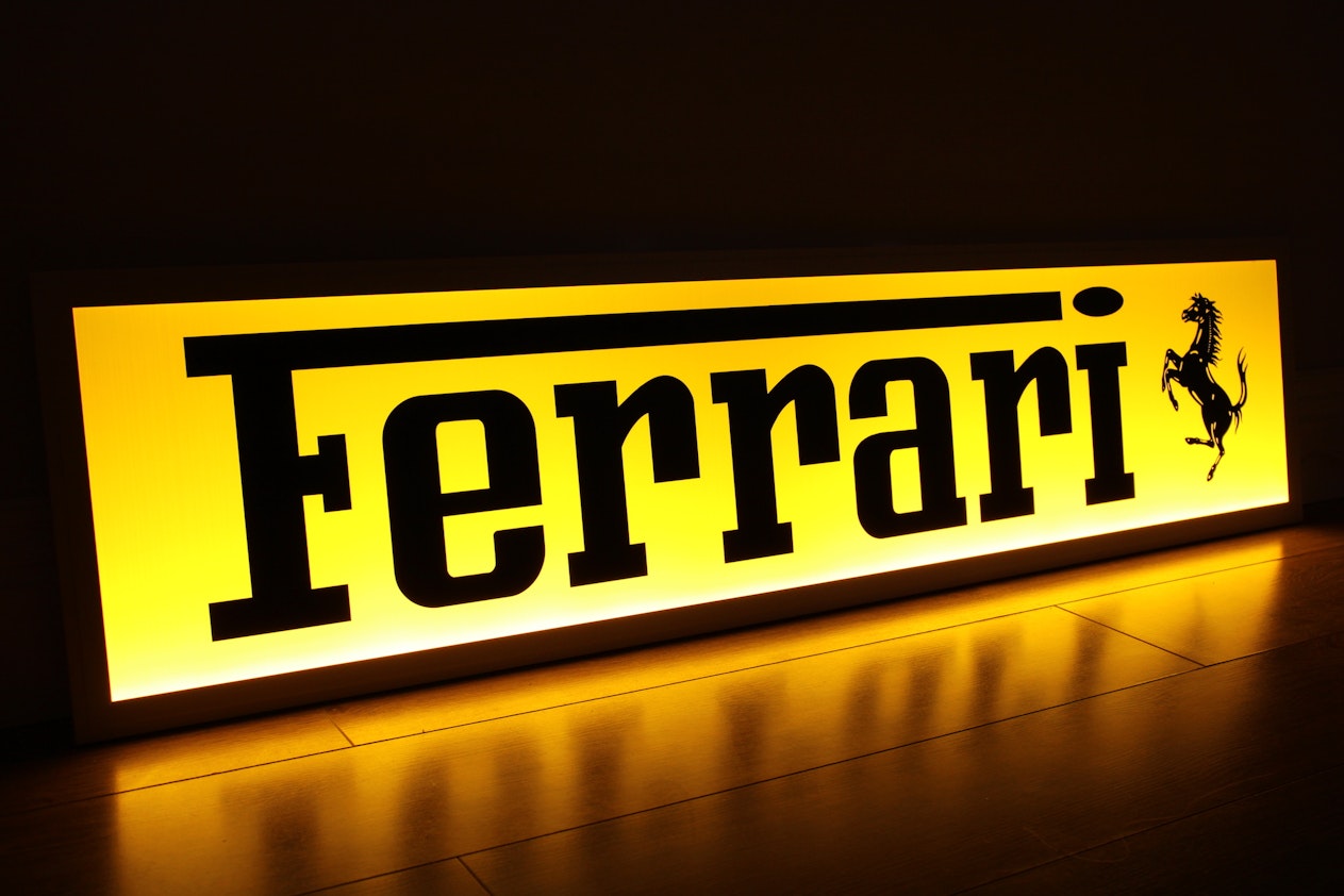 FERRARI ILLUMINATED SIGN
