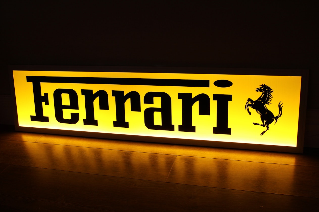 FERRARI ILLUMINATED SIGN