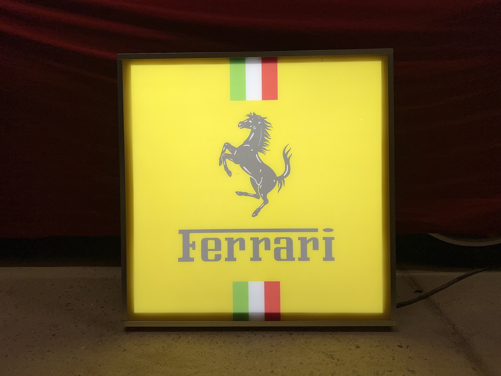 FERRARI ILLUMINATED SIGN