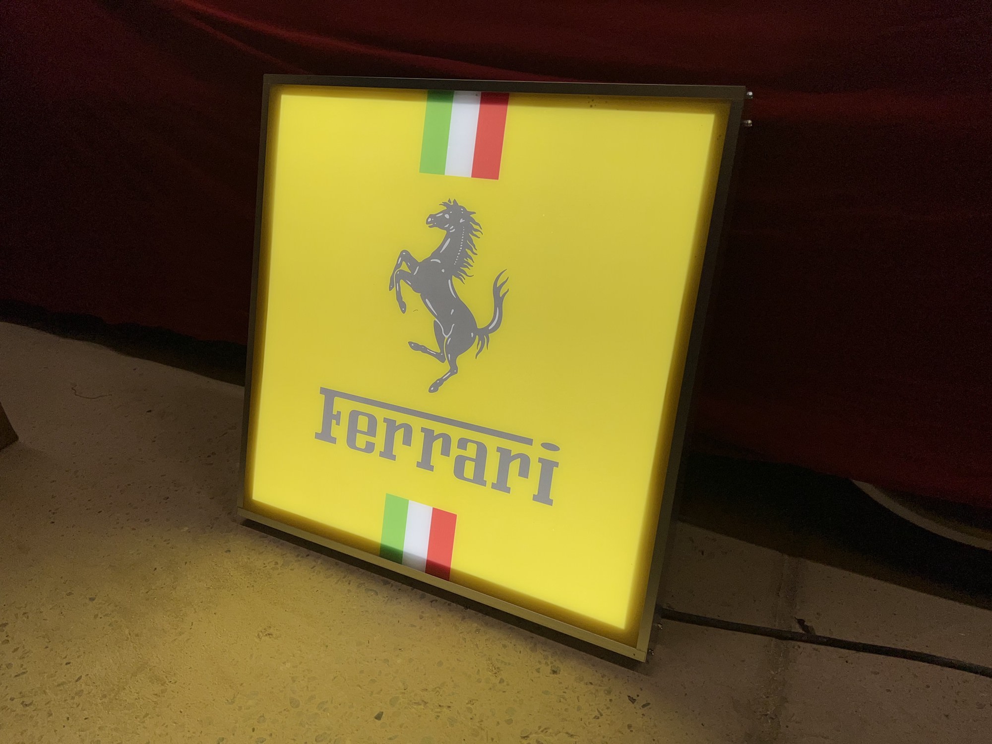 FERRARI ILLUMINATED SIGN