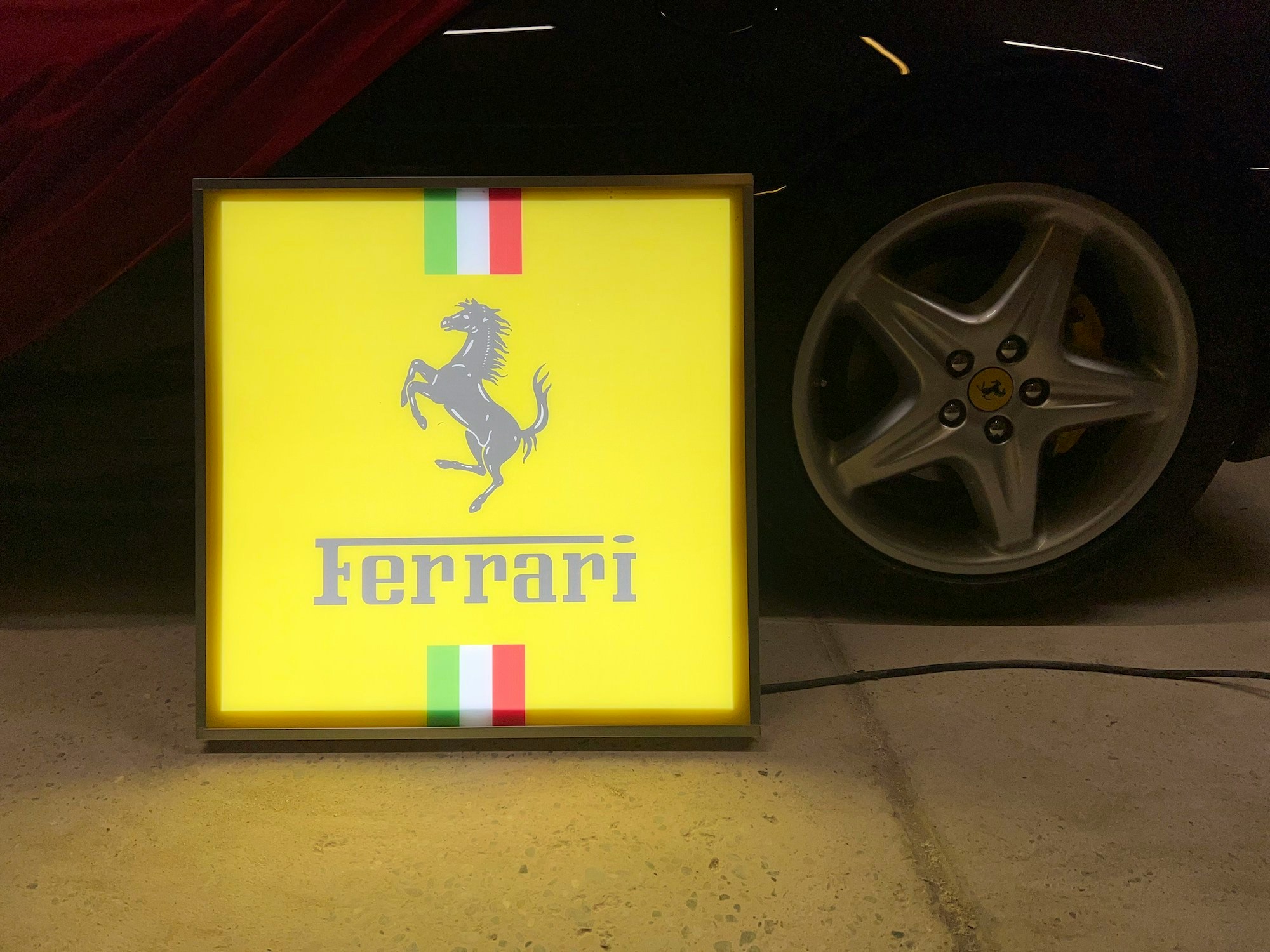 FERRARI ILLUMINATED SIGN