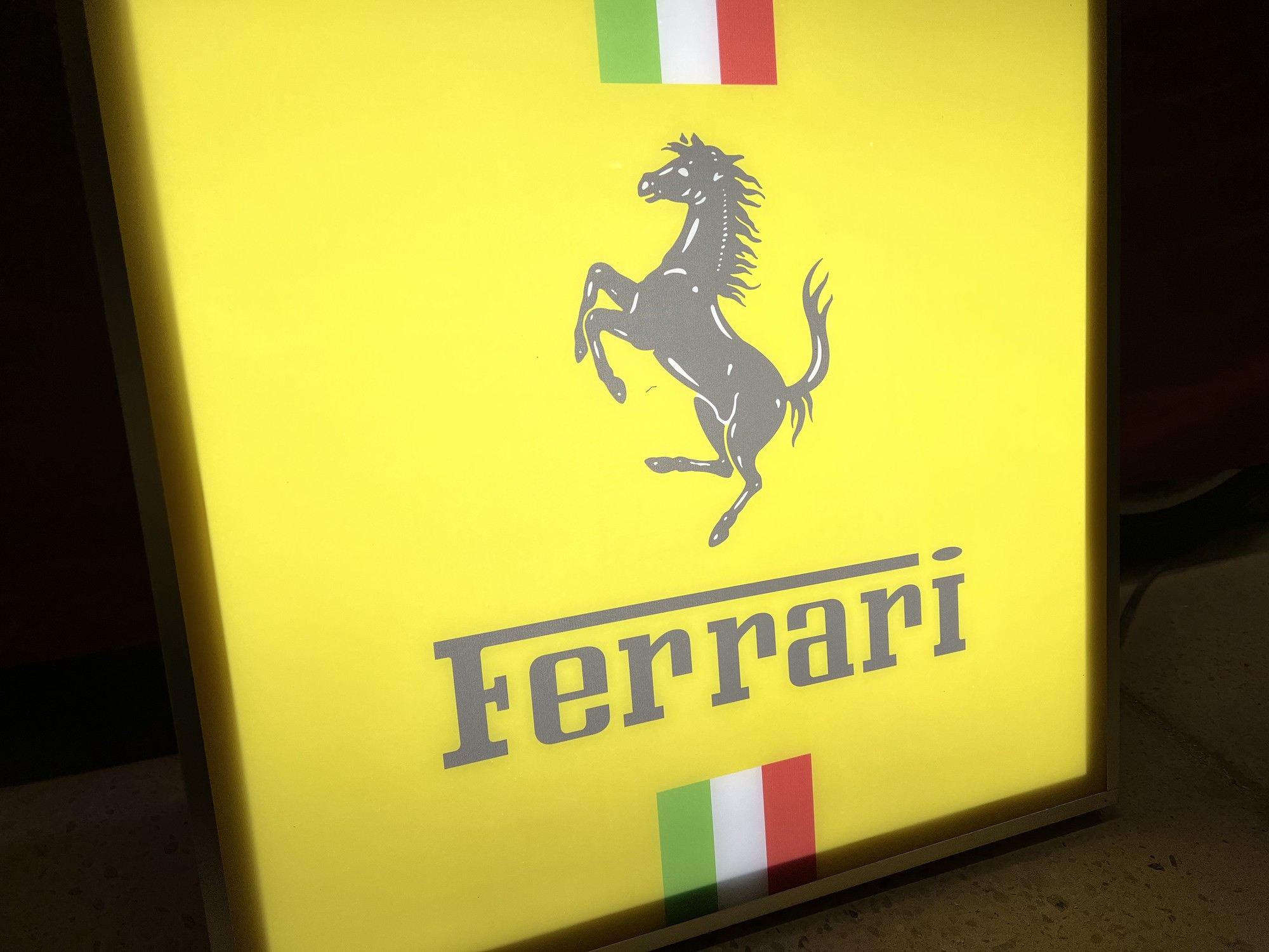 FERRARI ILLUMINATED SIGN
