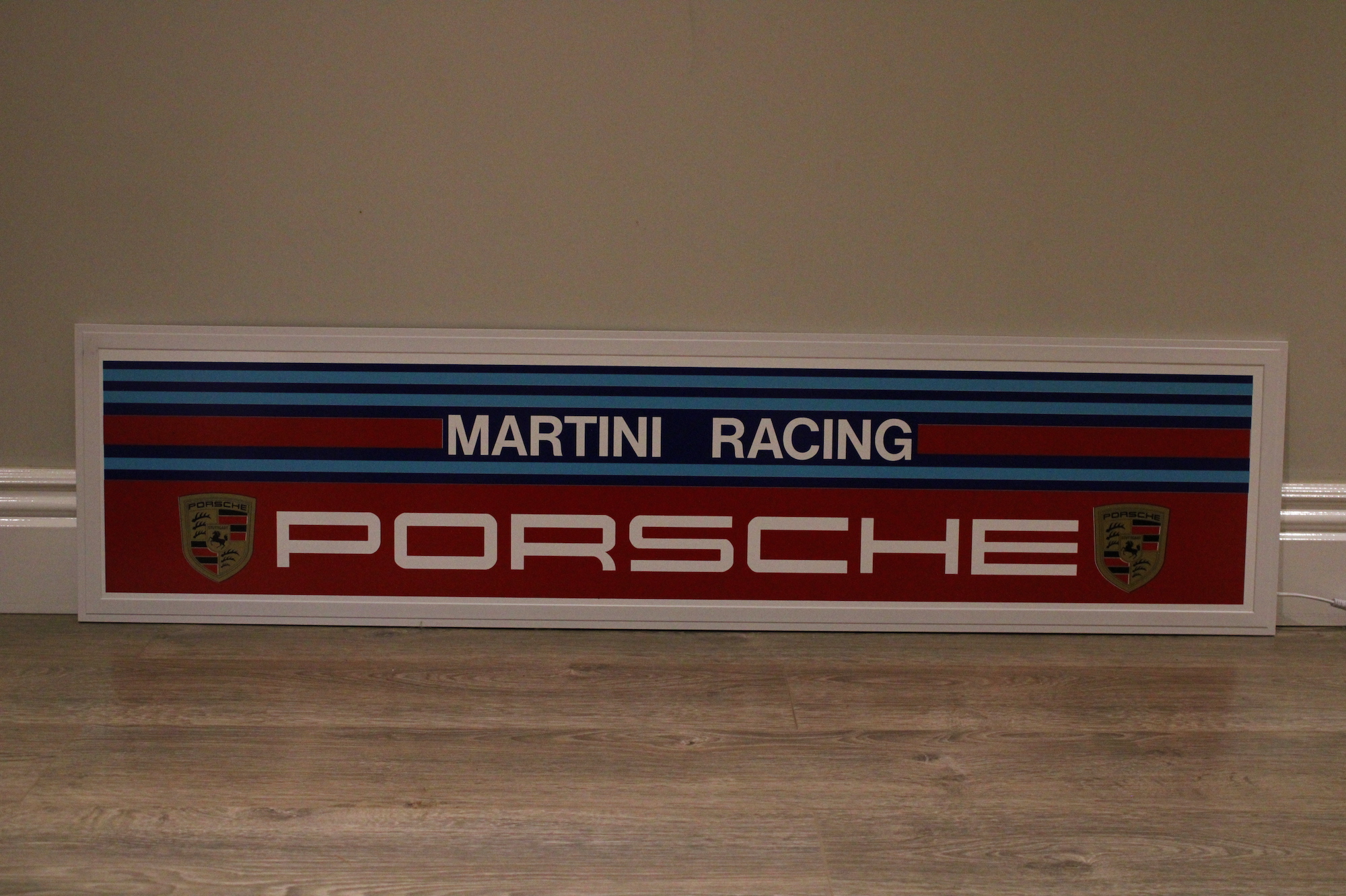 PORSCHE MARTINI RACING ILLUMINATED SIGN