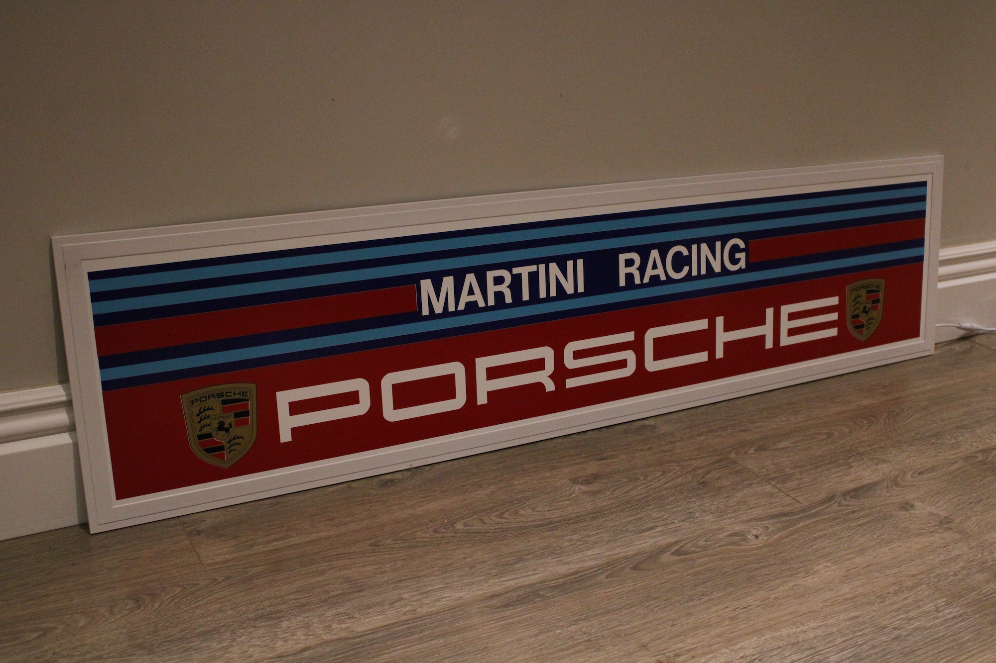 PORSCHE MARTINI RACING ILLUMINATED SIGN