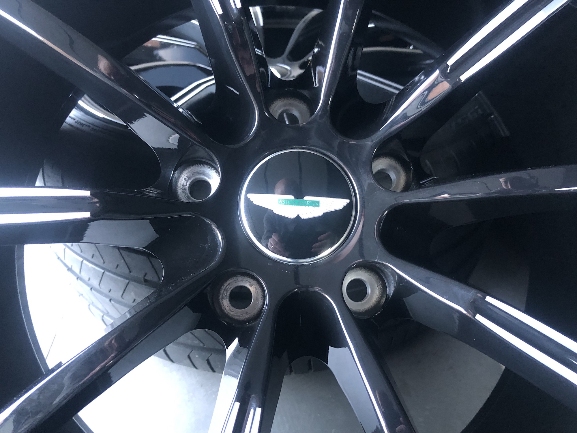 SET OF ASTON MARTIN FORGED ALLOY WHEELS AND TYRES