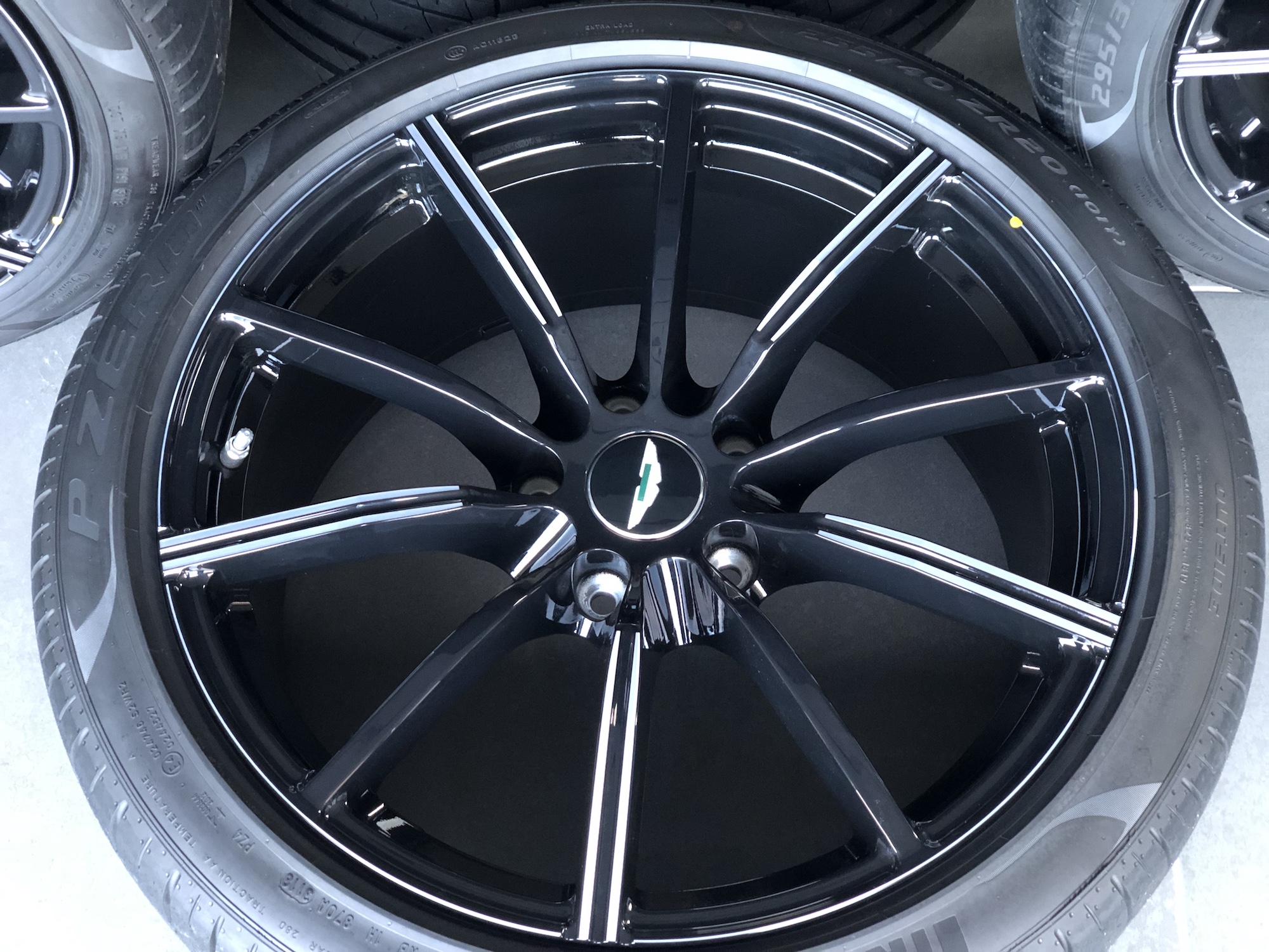 SET OF ASTON MARTIN FORGED ALLOY WHEELS AND TYRES