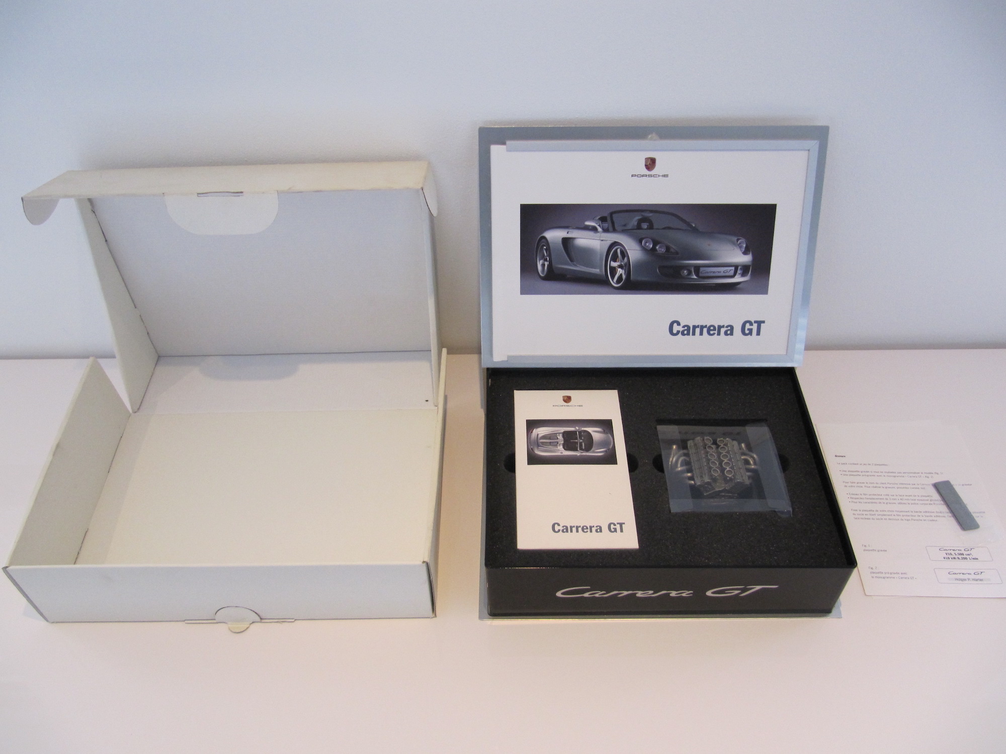 PORSCHE CARRERA GT PRE DELIVERY GIFT PACKAGE