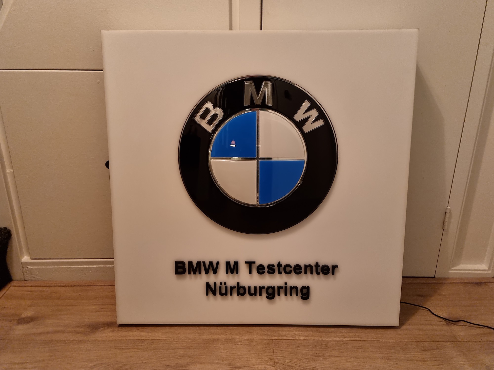 BMW M TESTCENTER NURBURGRING ILLUMINATED SIGN