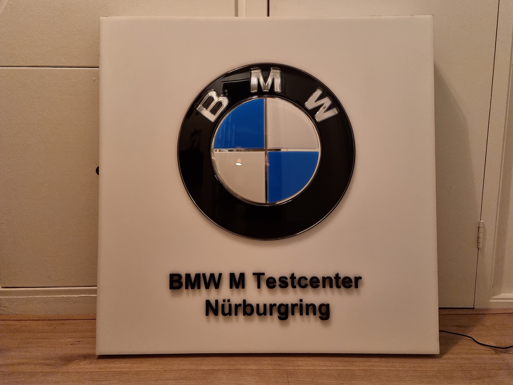 BMW M TESTCENTER NURBURGRING ILLUMINATED SIGN