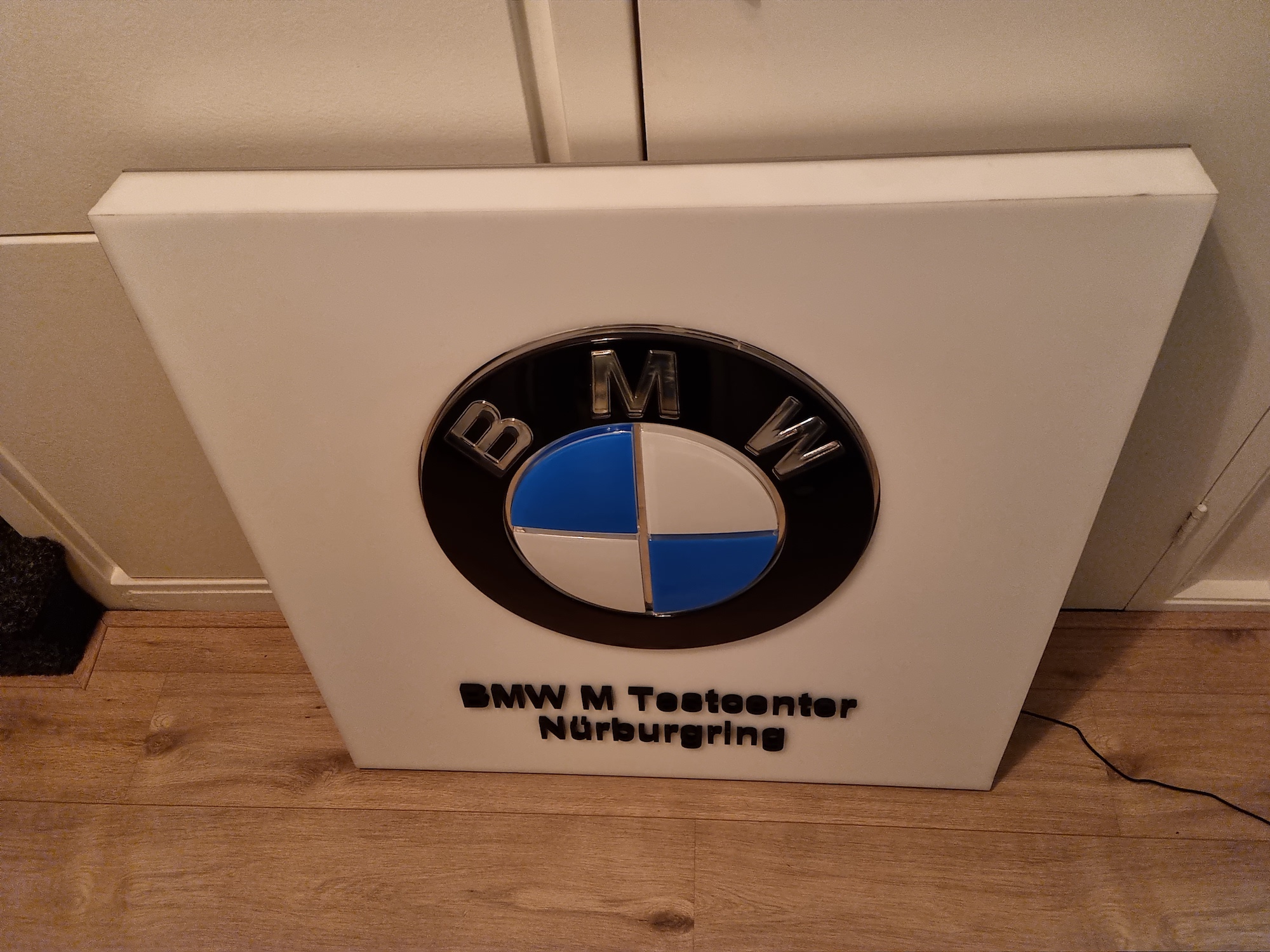 BMW M TESTCENTER NURBURGRING ILLUMINATED SIGN