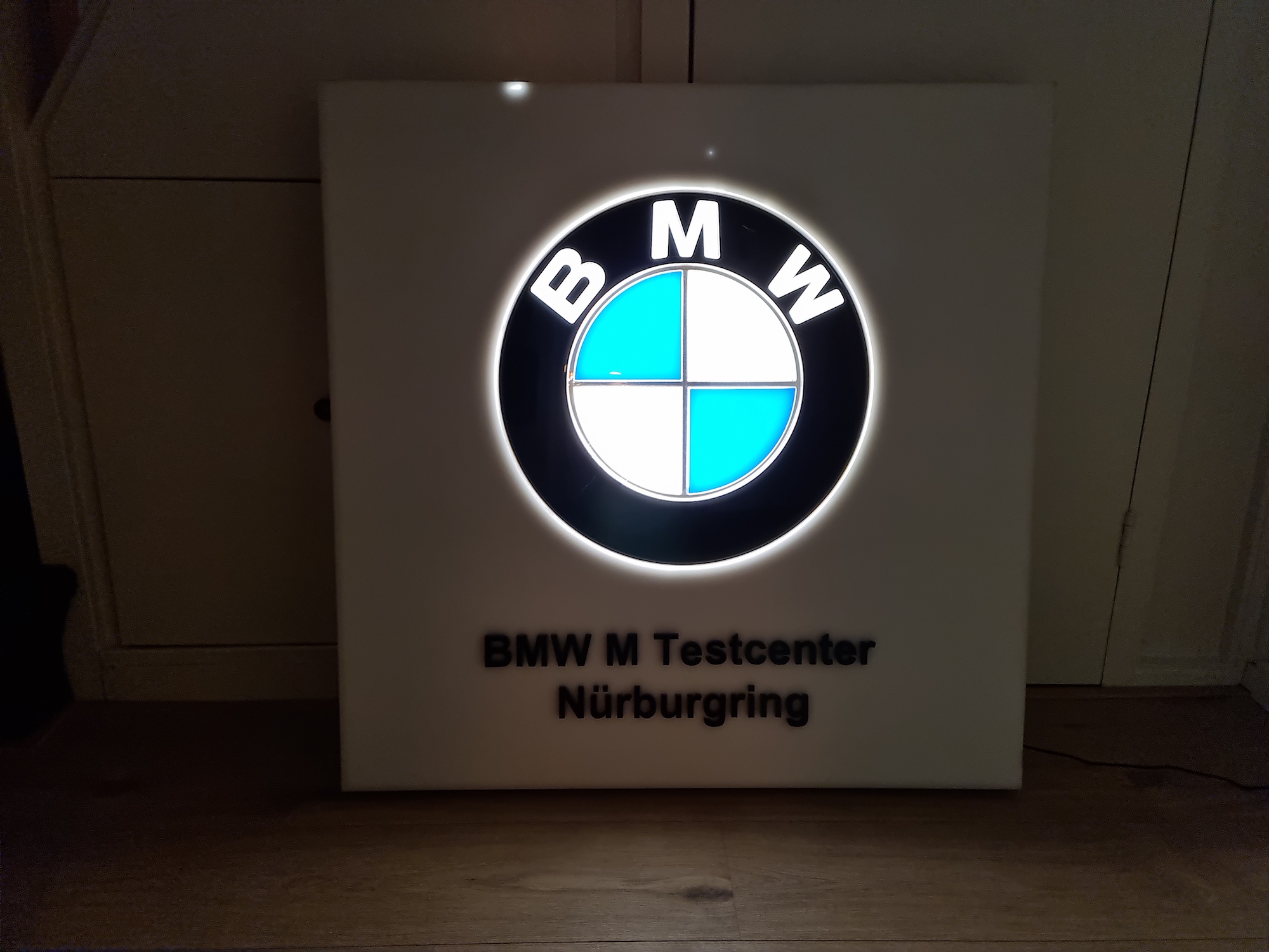 BMW M TESTCENTER NURBURGRING ILLUMINATED SIGN