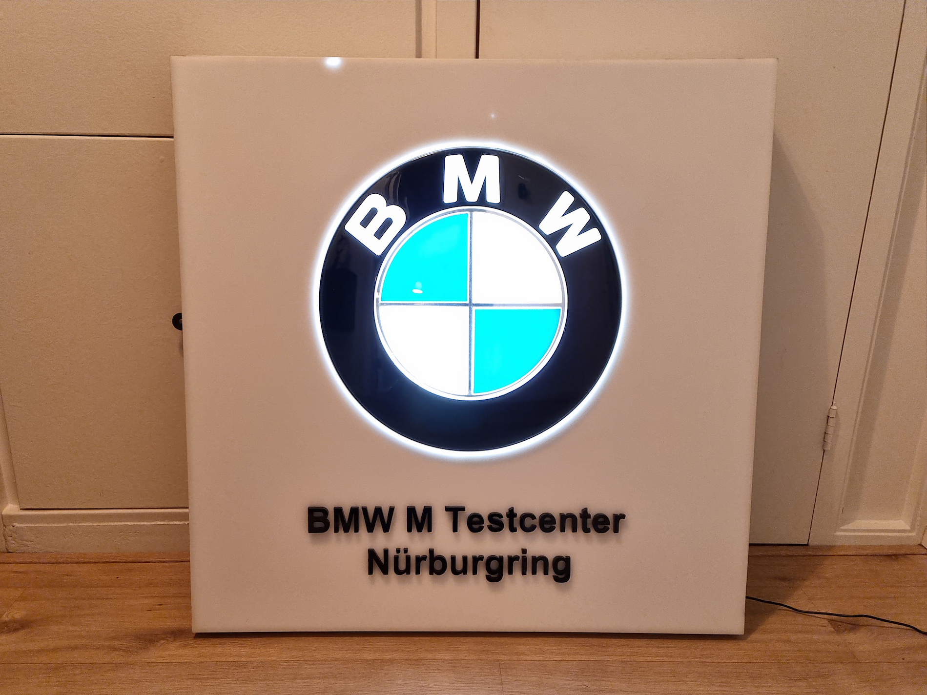 BMW M TESTCENTER NURBURGRING ILLUMINATED SIGN