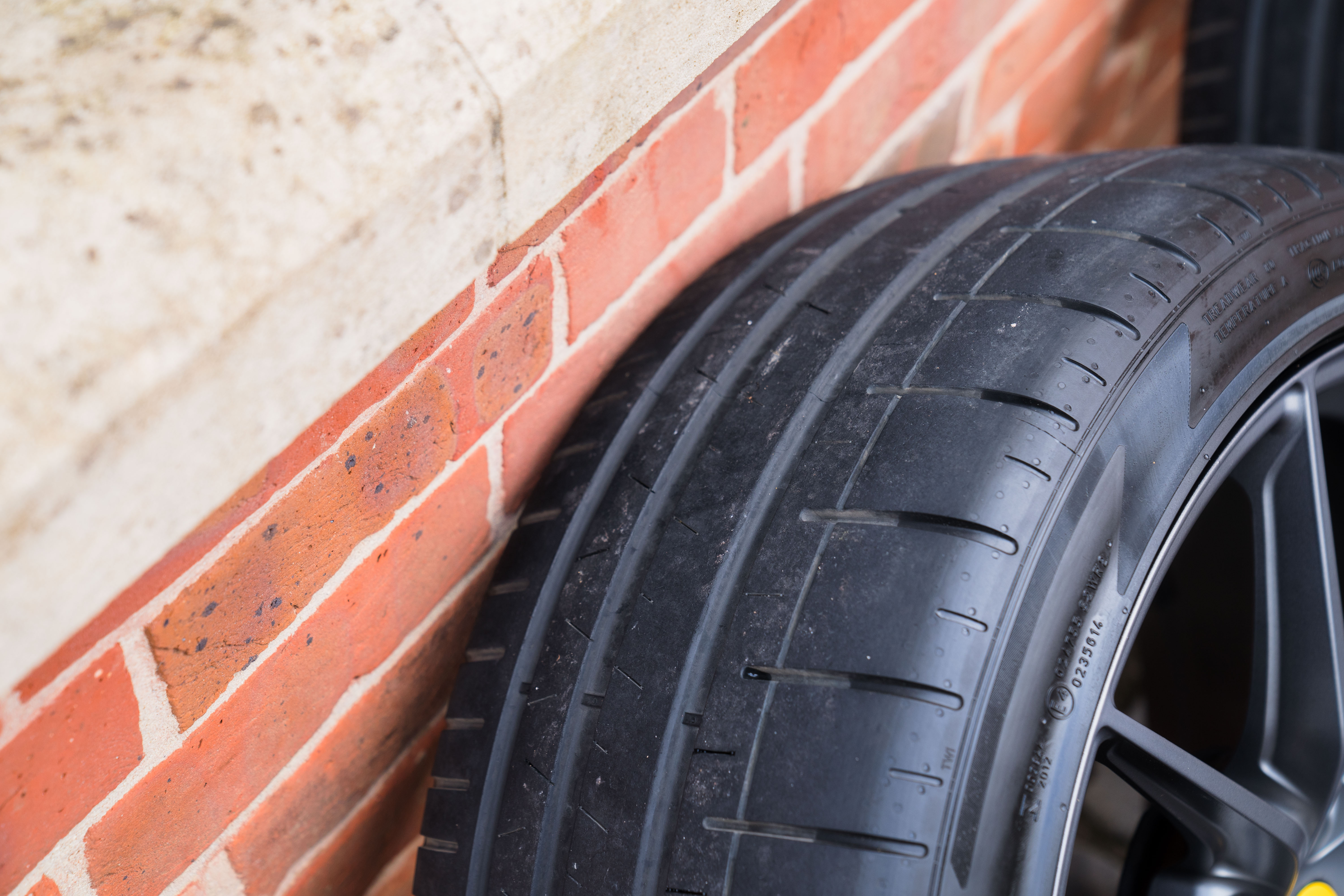 SET OF FERRARI F12 TDF FORGED MATTE ALLOY WHEELS AND TYRES