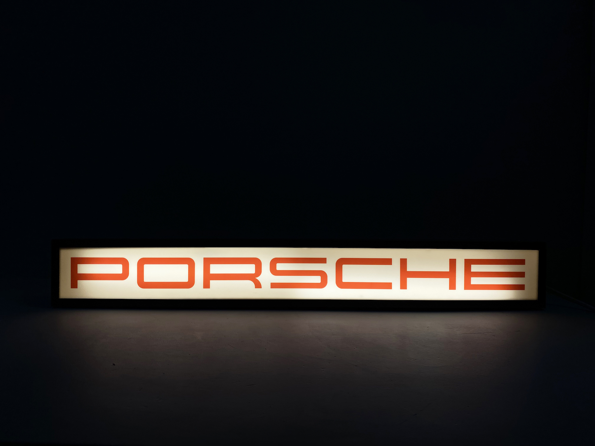 PORSCHE ILLUMINATED SIGN