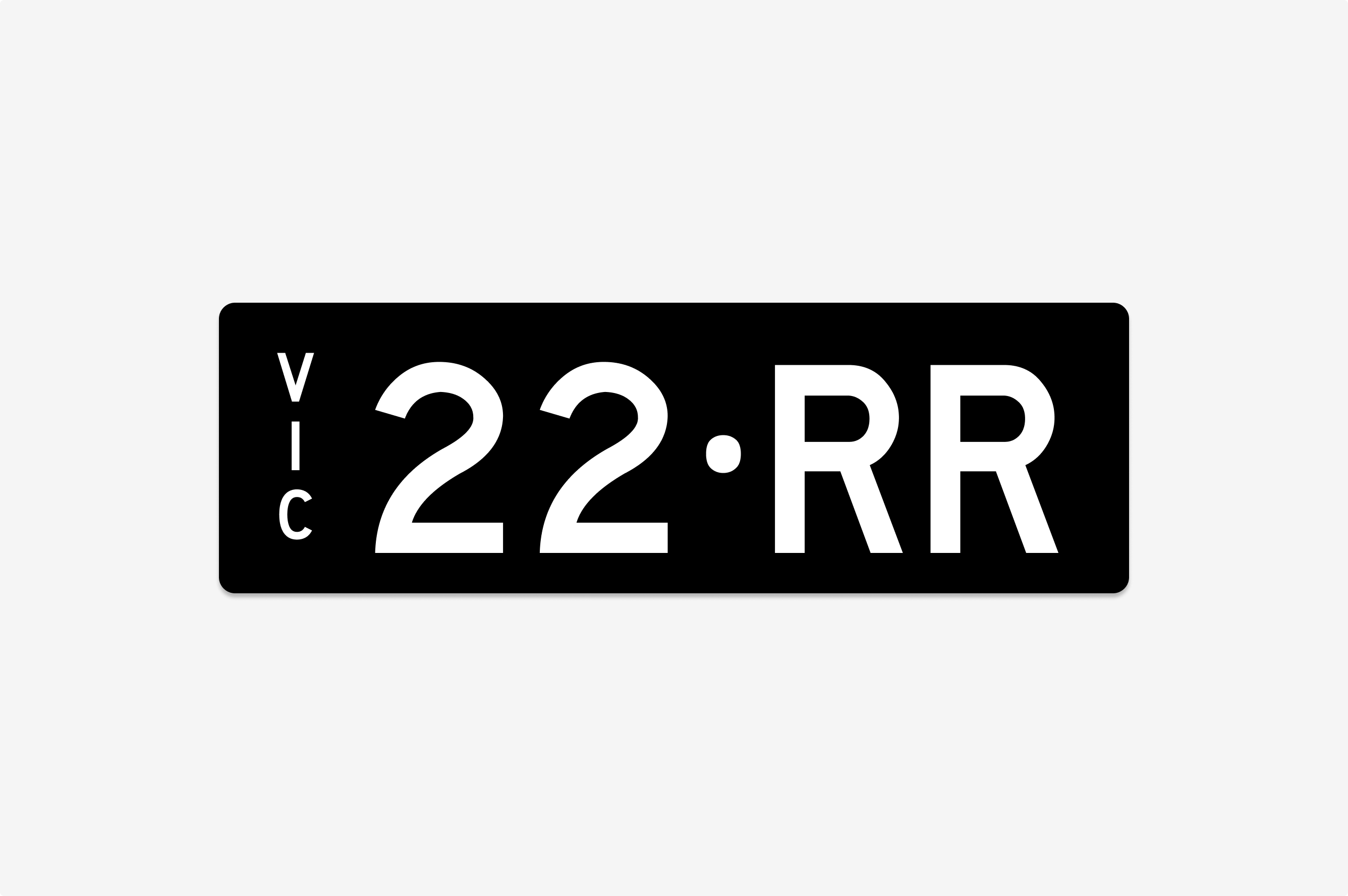 '22 RR' VICTORIAN NUMBER PLATE for sale by auction in , Australia