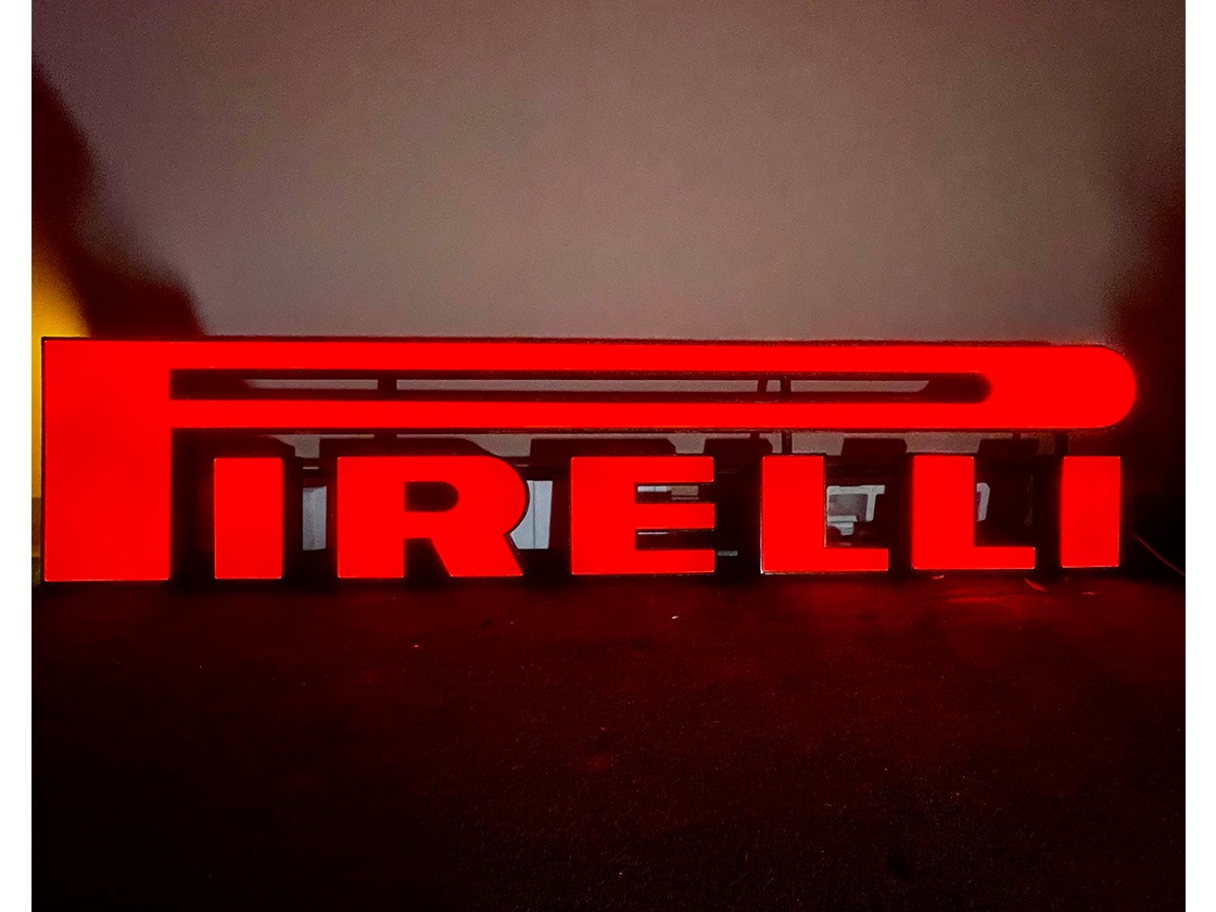 LARGE PIRELLI ILLUMINATED SIGN
