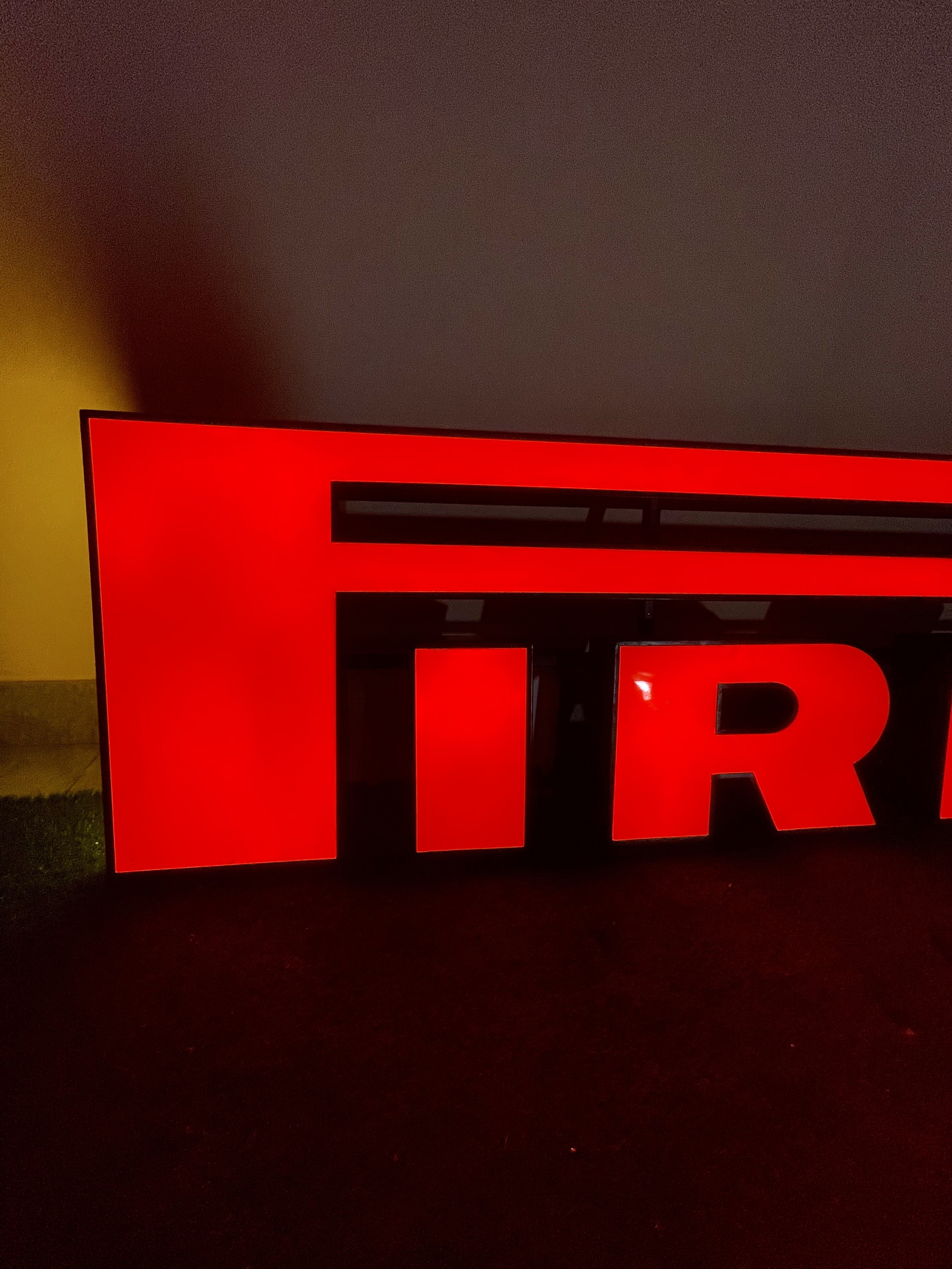 LARGE PIRELLI ILLUMINATED SIGN