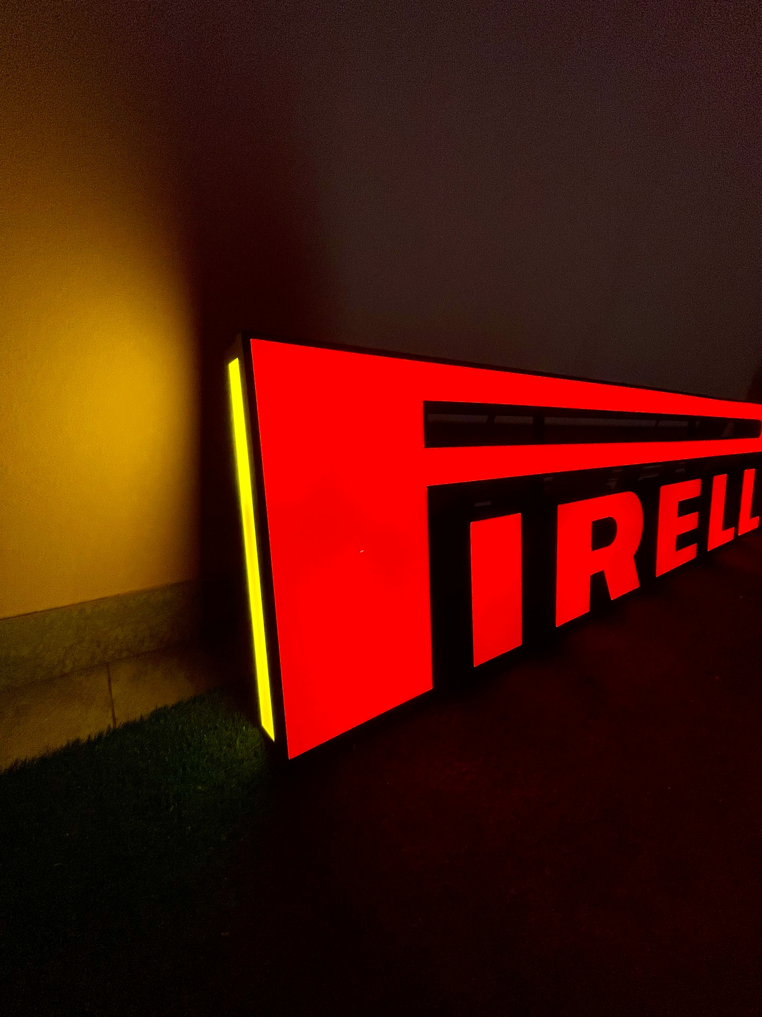 LARGE PIRELLI ILLUMINATED SIGN