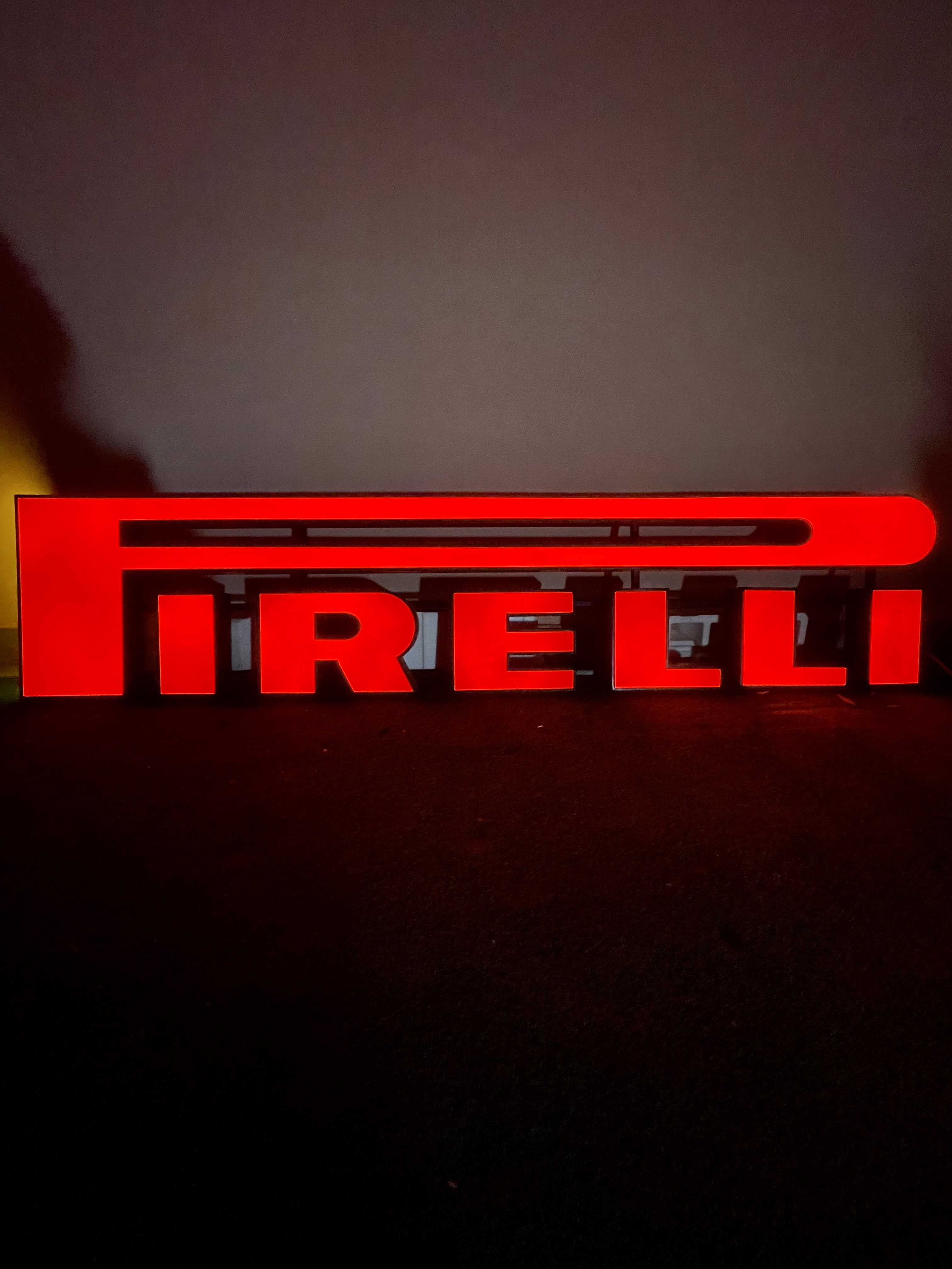 LARGE PIRELLI ILLUMINATED SIGN