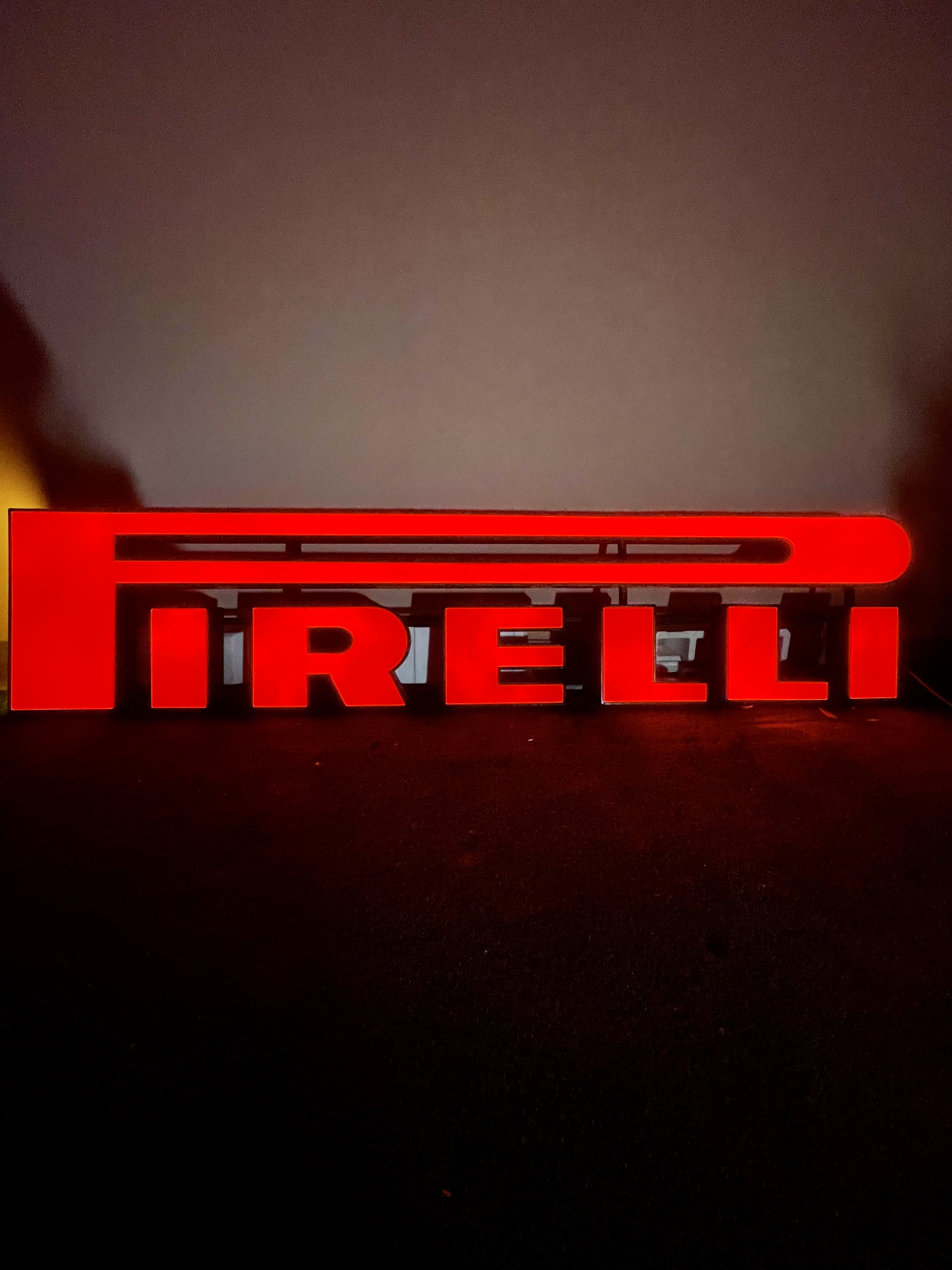 LARGE PIRELLI ILLUMINATED SIGN