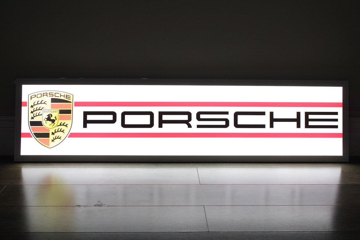 PORSCHE ILLUMINATED SIGN