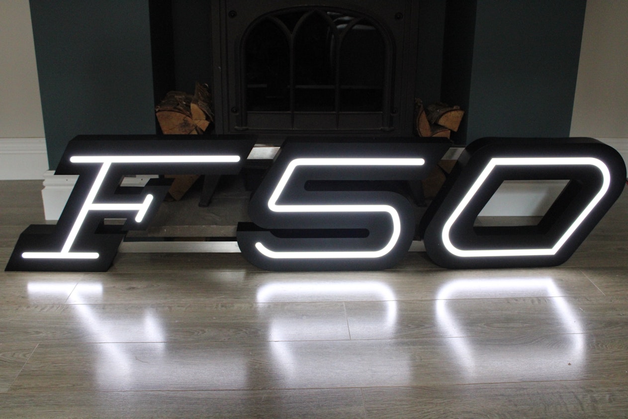 FERRARI F50 ILLUMINATED SIGN