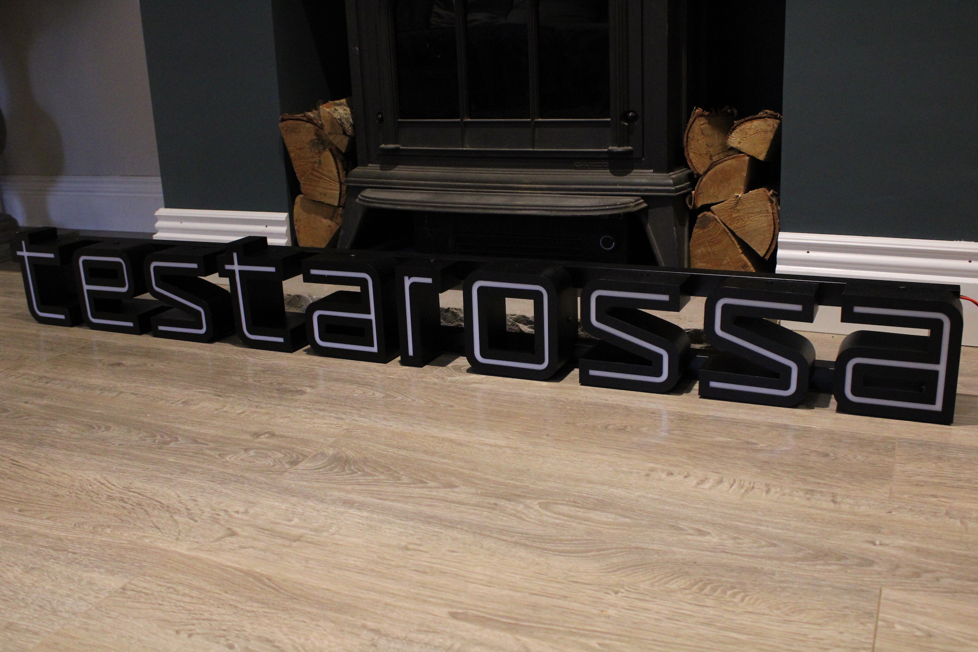 FERRARI TESTAROSSA ILLUMINATED SIGN