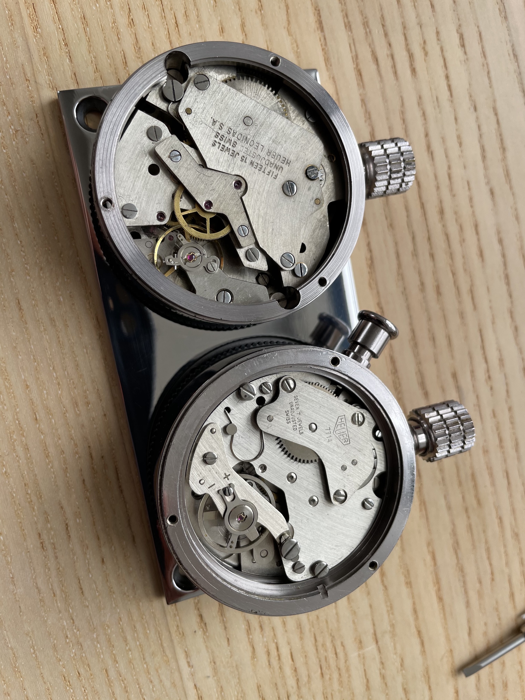 HEUER MASTER-TIME MONTE-CARLO DASHBOARD TIMER SET