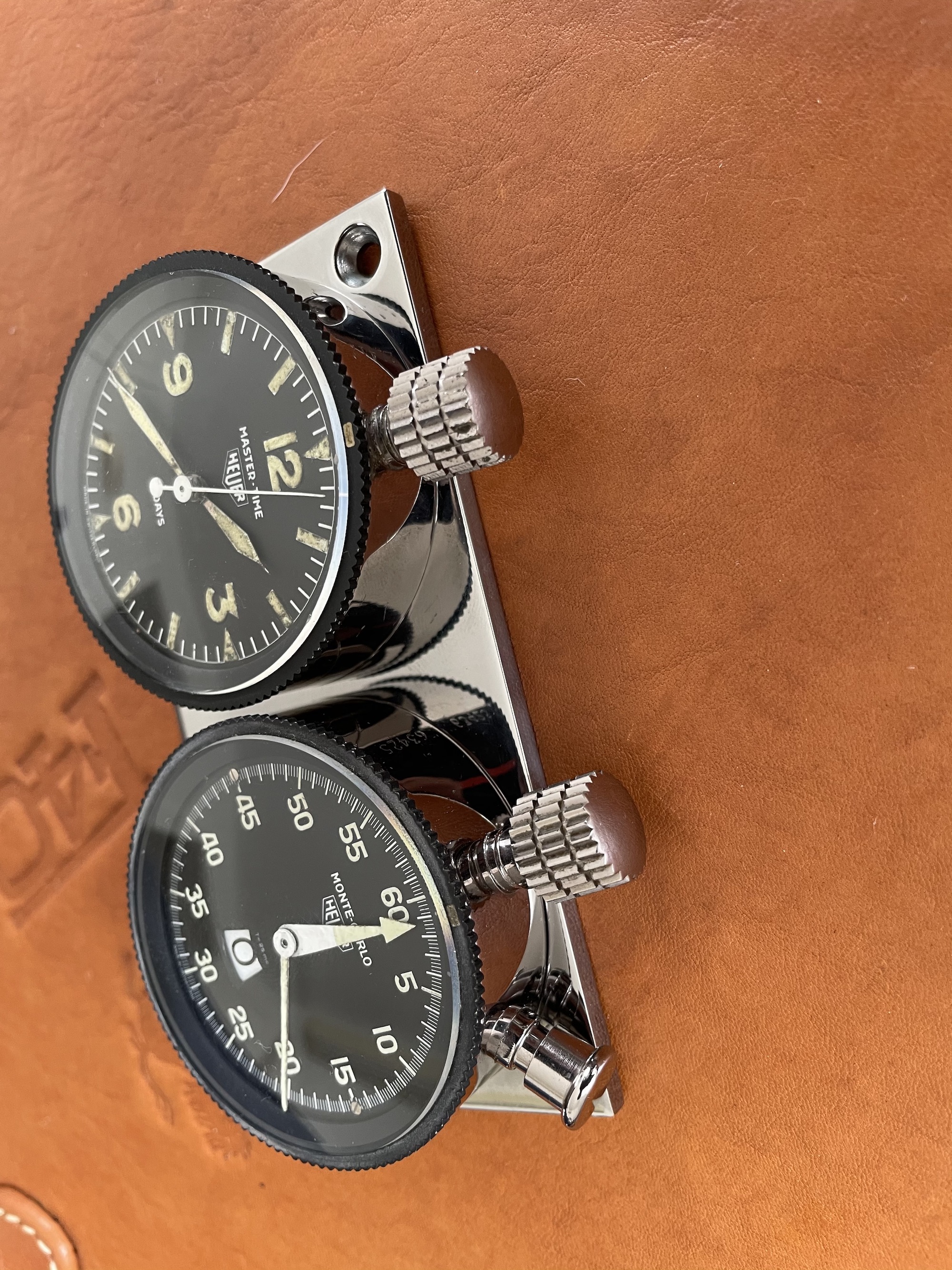 HEUER MASTER-TIME MONTE-CARLO DASHBOARD TIMER SET