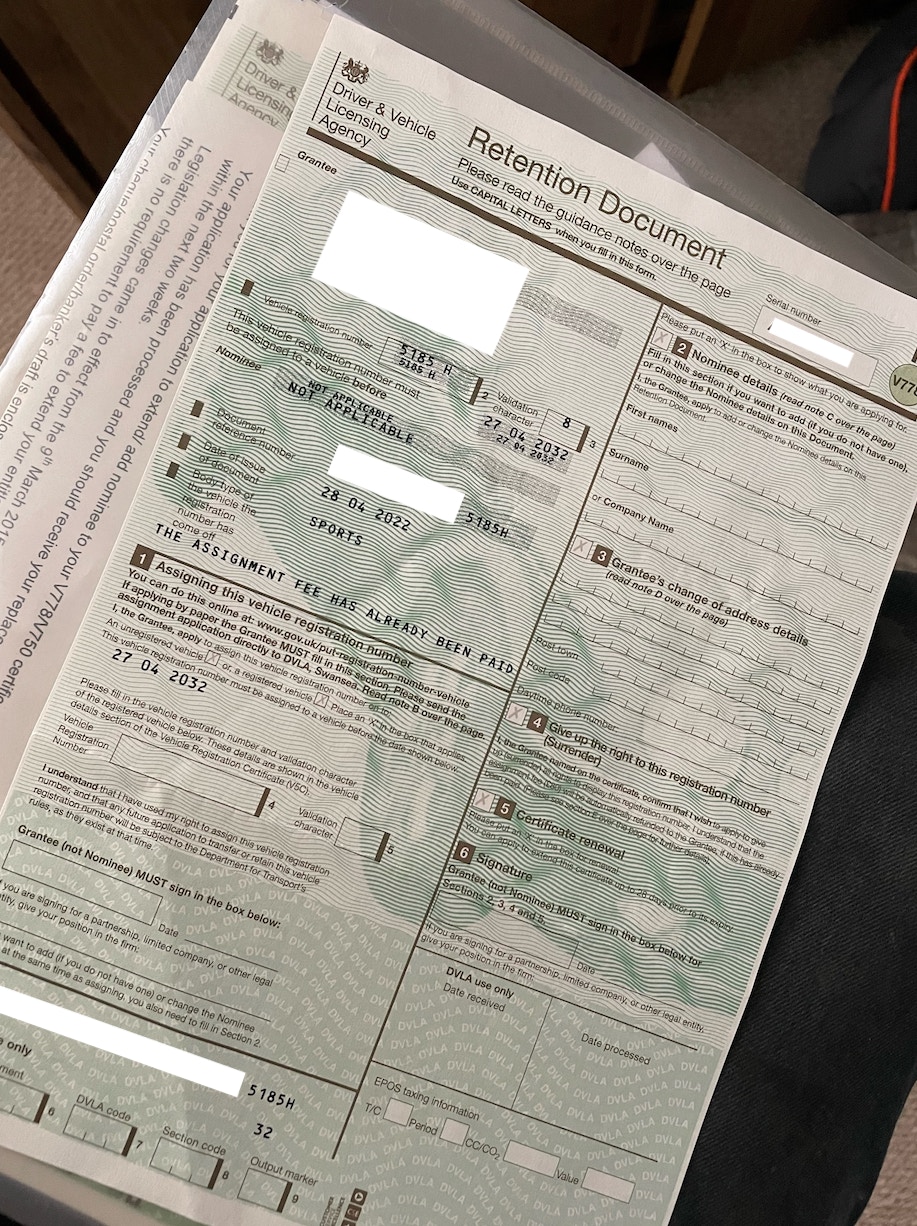 '5185 H' - NUMBER PLATE for sale by auction in , United Kingdom