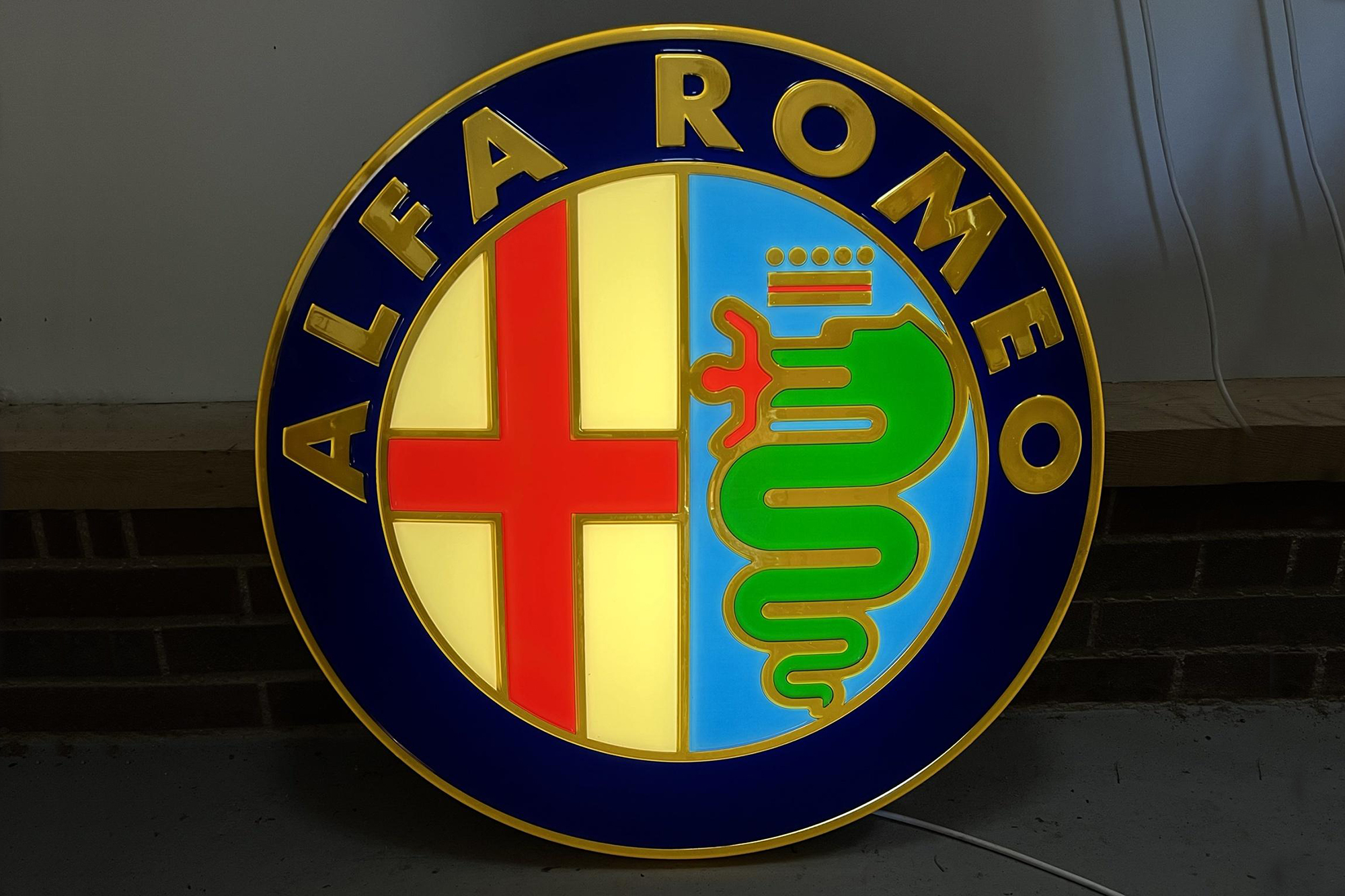 ALFA ROMEO ILLUMINATED SIGN